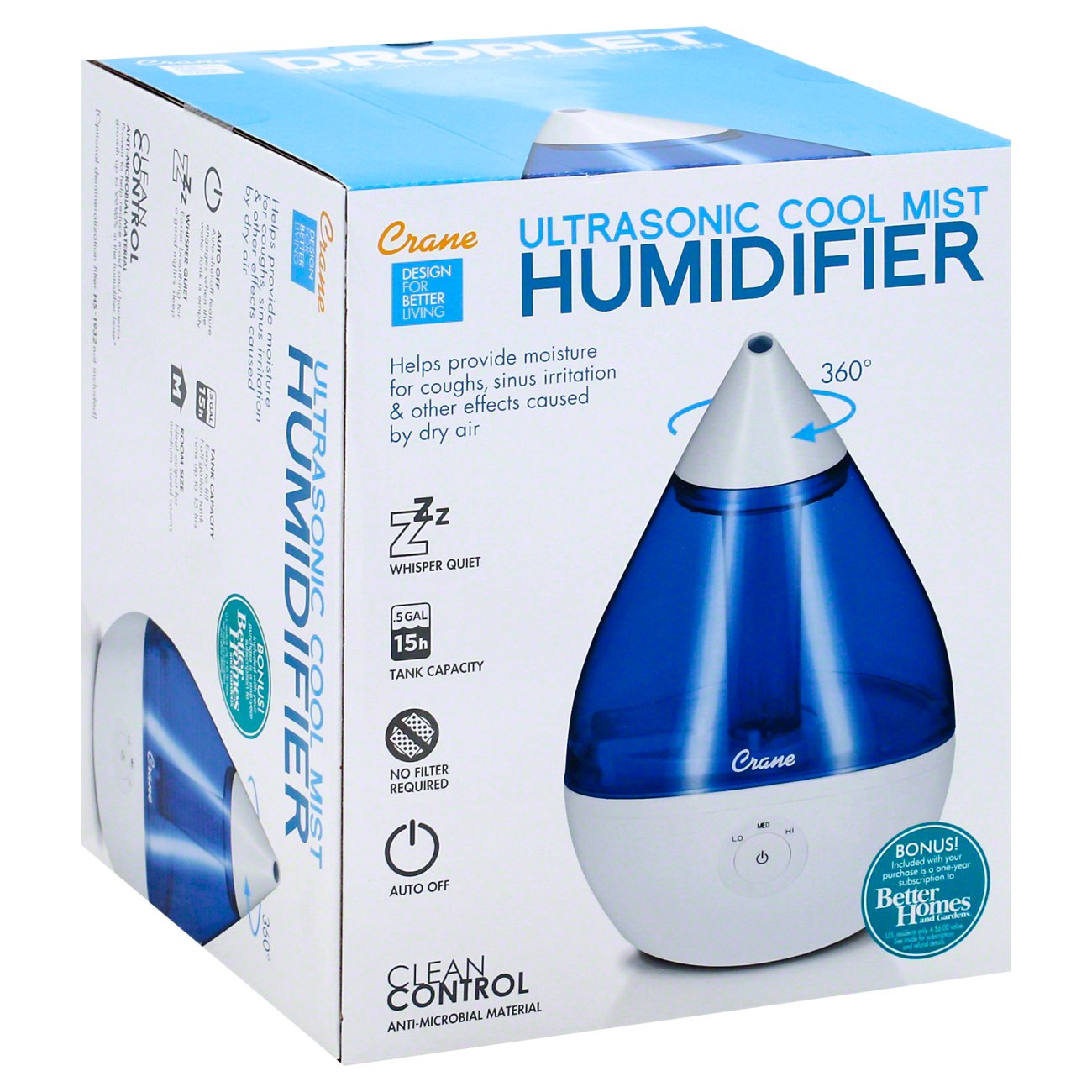Crane Ultrasonic Cool Mist Humidifier - Shop Vaporizers at H-E-B