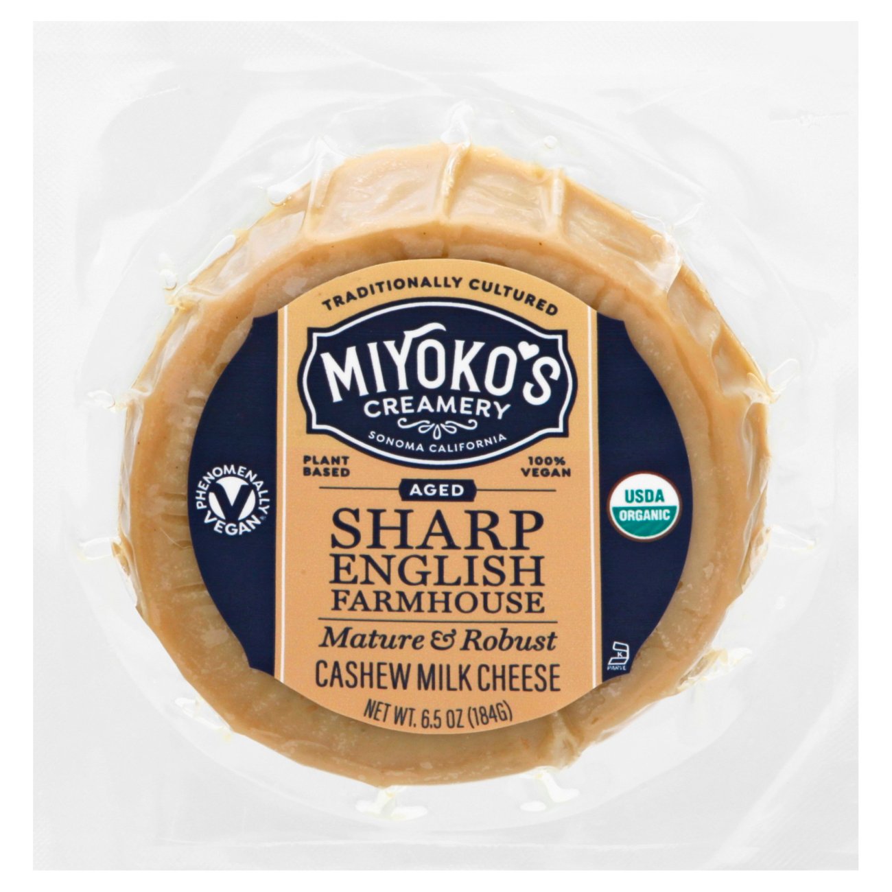 Miyoko's Creamery Sharp English Farmhouse Cashew Milk Cheese - Shop ...