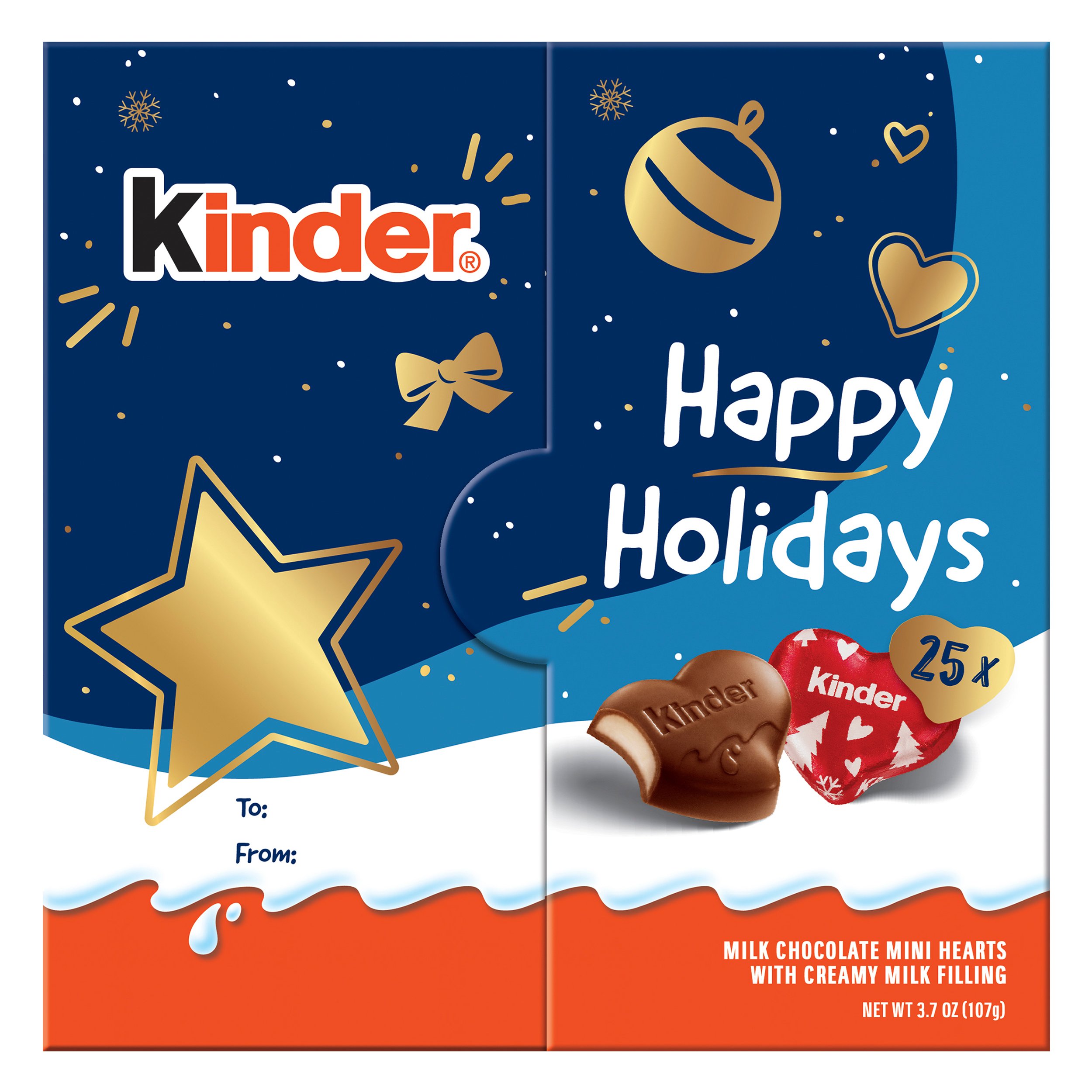 Kinder Milk Chocolate Hearts Christmas Candy - Shop Candy at H-E-B