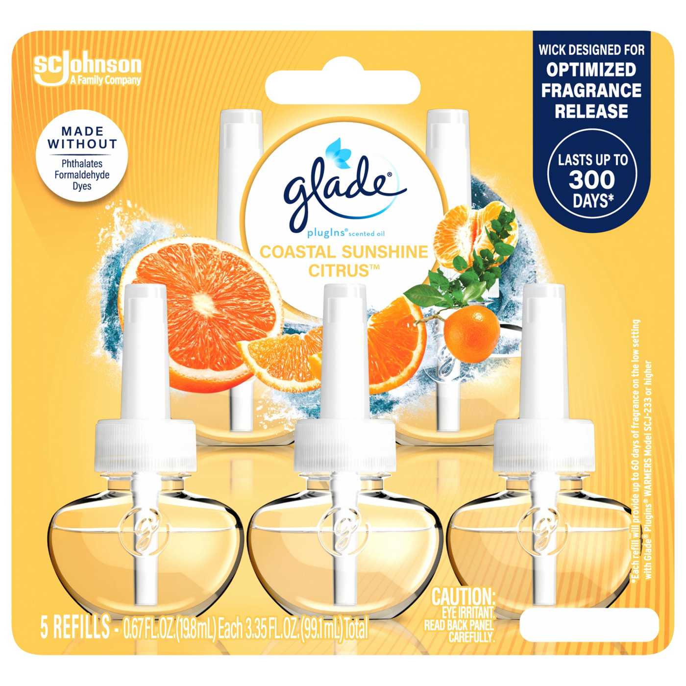 Glade PlugIns Scented Oil Air Freshener Refills - Coastal Sunshine ...