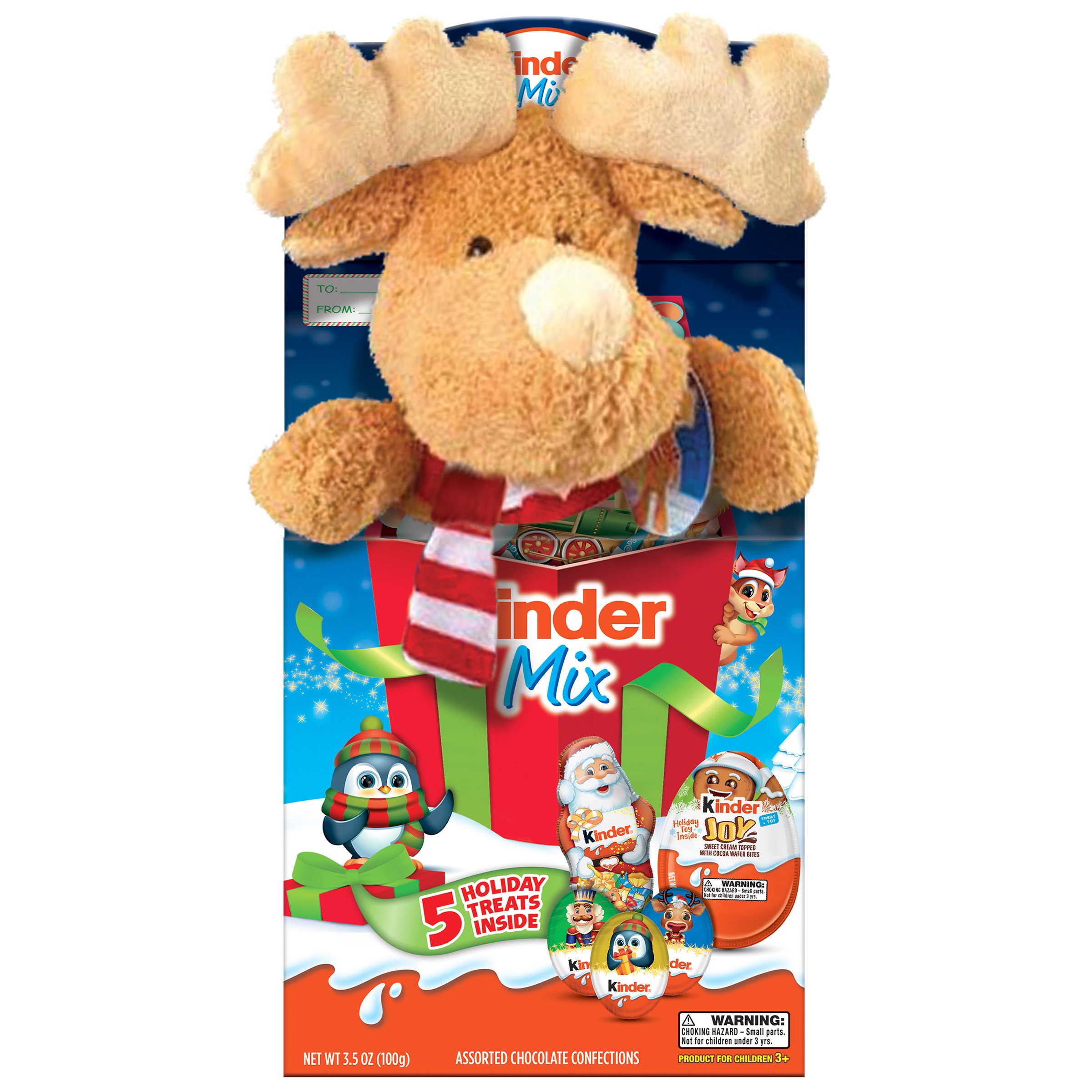 Kinder Mix Chocolate Holiday Gift Set with Maxi Reindeer - Shop Candy ...