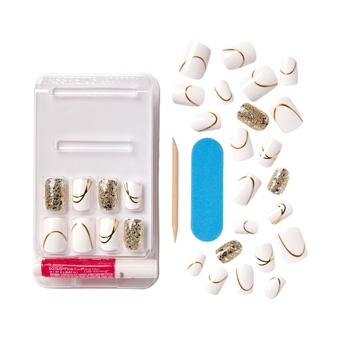 KISS Voguish Fantasy Short Press-On Nails - Glam and Glow - Shop Nail ...