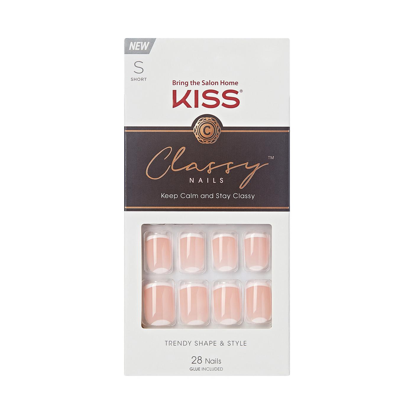 Kiss Classy Short Press-On Nails - Simple Enough - Shop Nail Sets at H-E-B