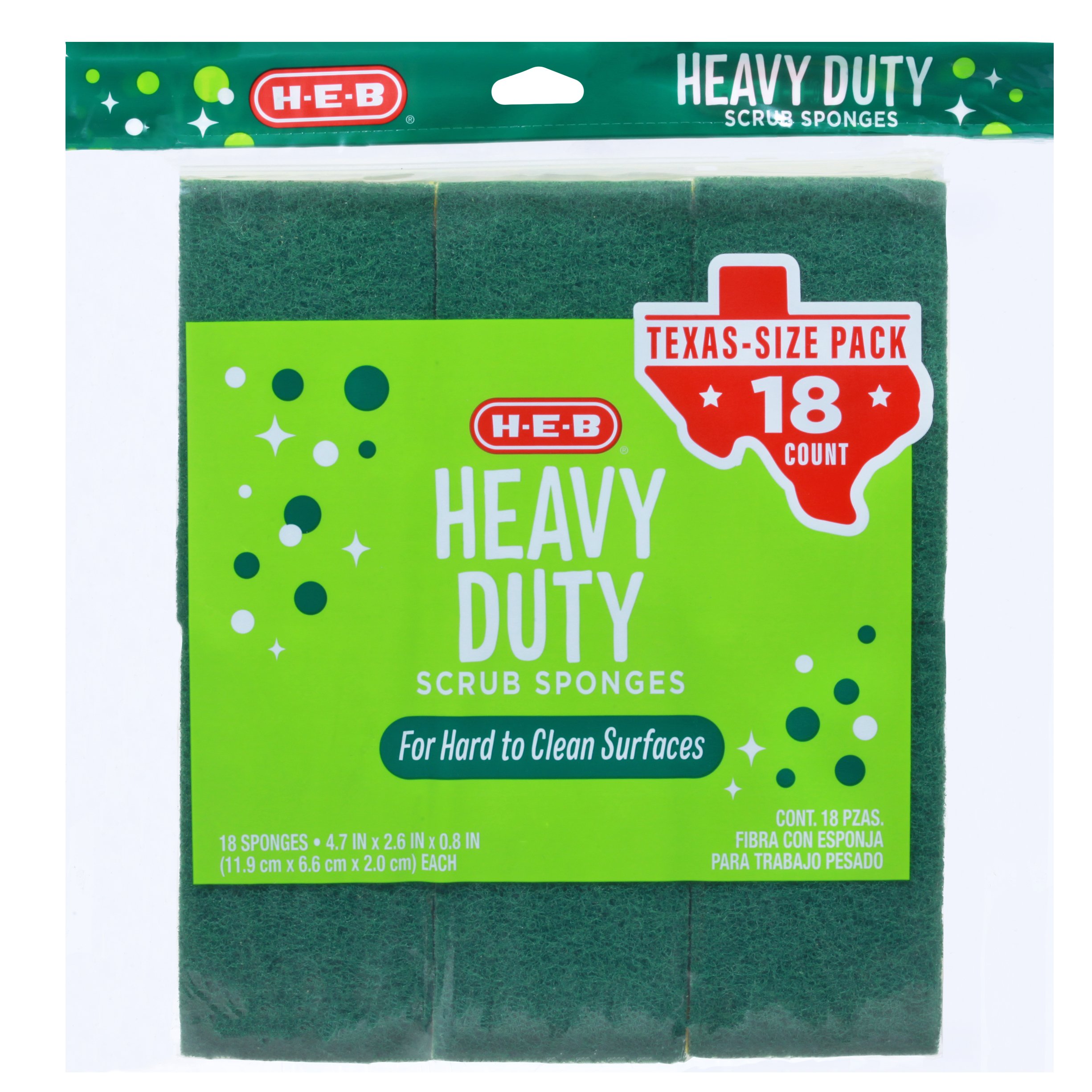 H-E-B Heavy Duty Scrub Sponges - Texas-Size Pack - Shop Sponges ...