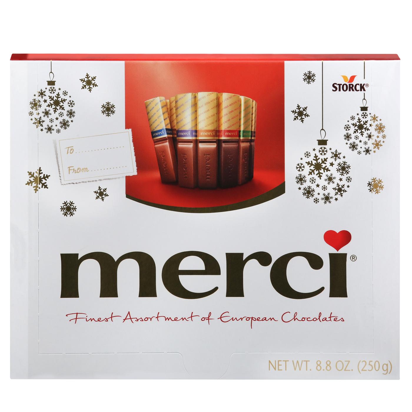 merci Finest Assortment European Chocolates Holiday Gift Box - 20 Pc ...