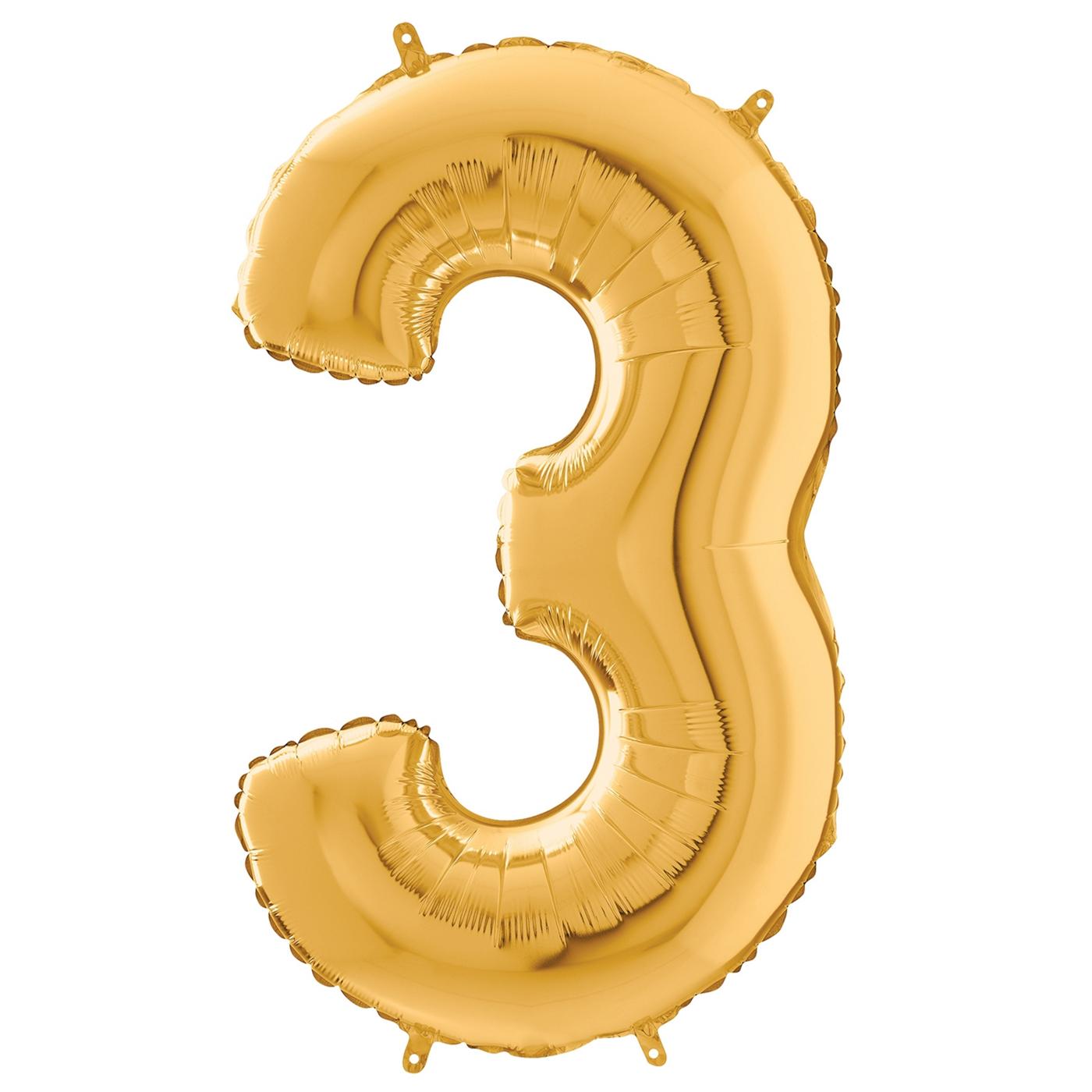 BLOOMS by H-E-B Gold Number Balloons - Shop Balloons at H-E-B