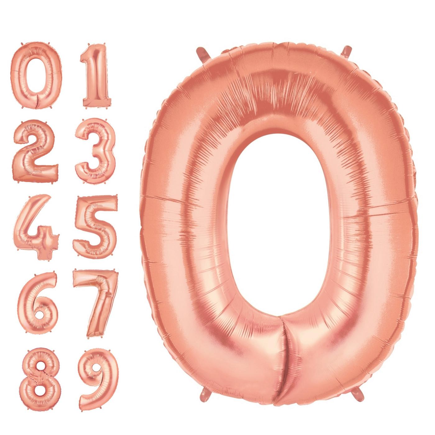 BLOOMS by H-E-B Rose Gold Number Balloons - Shop Balloons at H-E-B