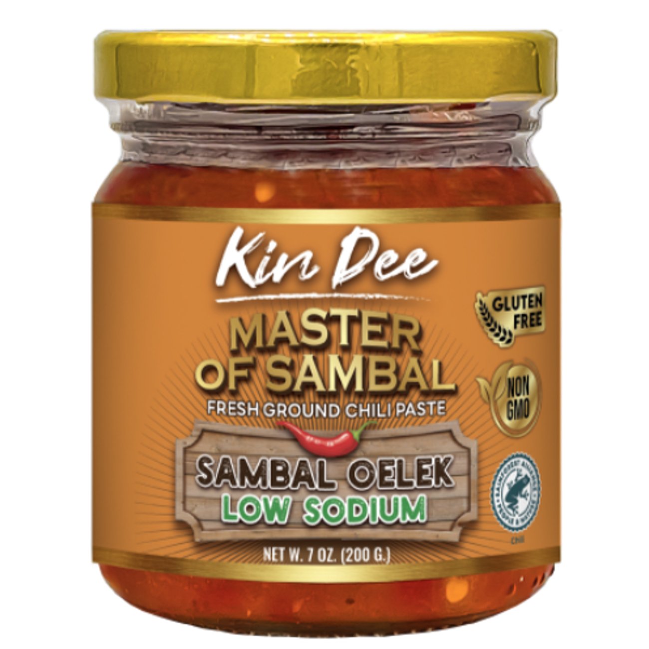Kin Dee Low Sodium Sambal Oelek Chili Paste - Shop Specialty sauces at ...