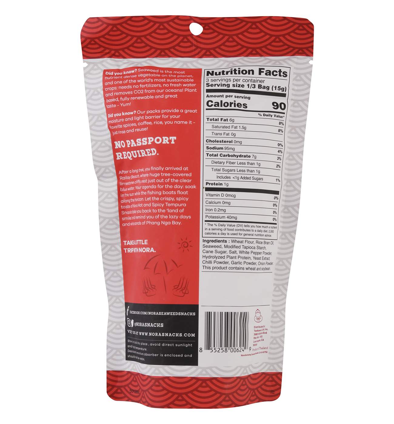 Nora Seaweed Snacks - Tempura Spicy Flavor - Shop Chips at H-E-B