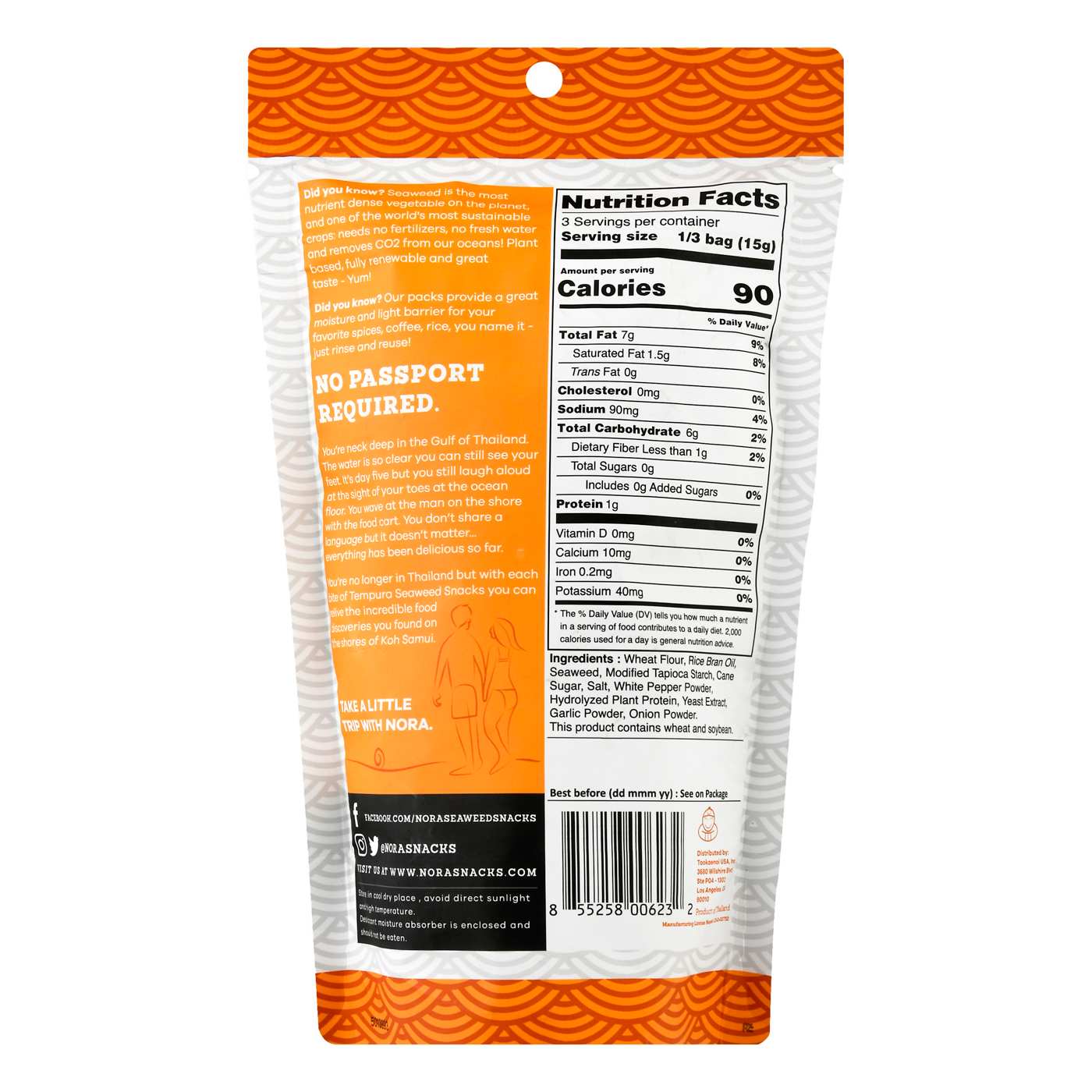 Nora Seaweed Snacks - Tempura Original Flavor - Shop Chips at H-E-B