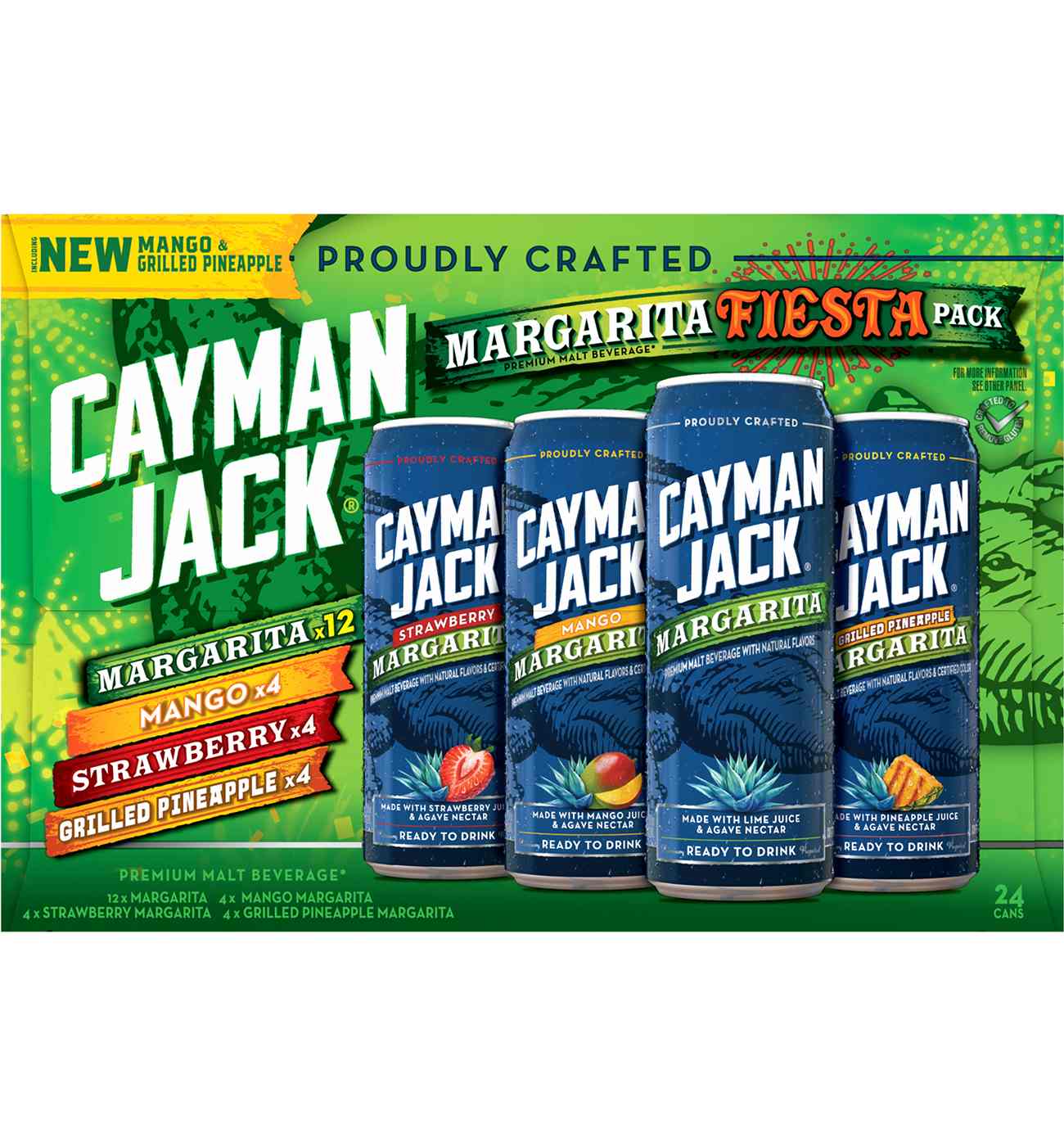 Cayman Jack Margarita Variety Fiesta 24 pk Cans - Shop Malt beverages ...