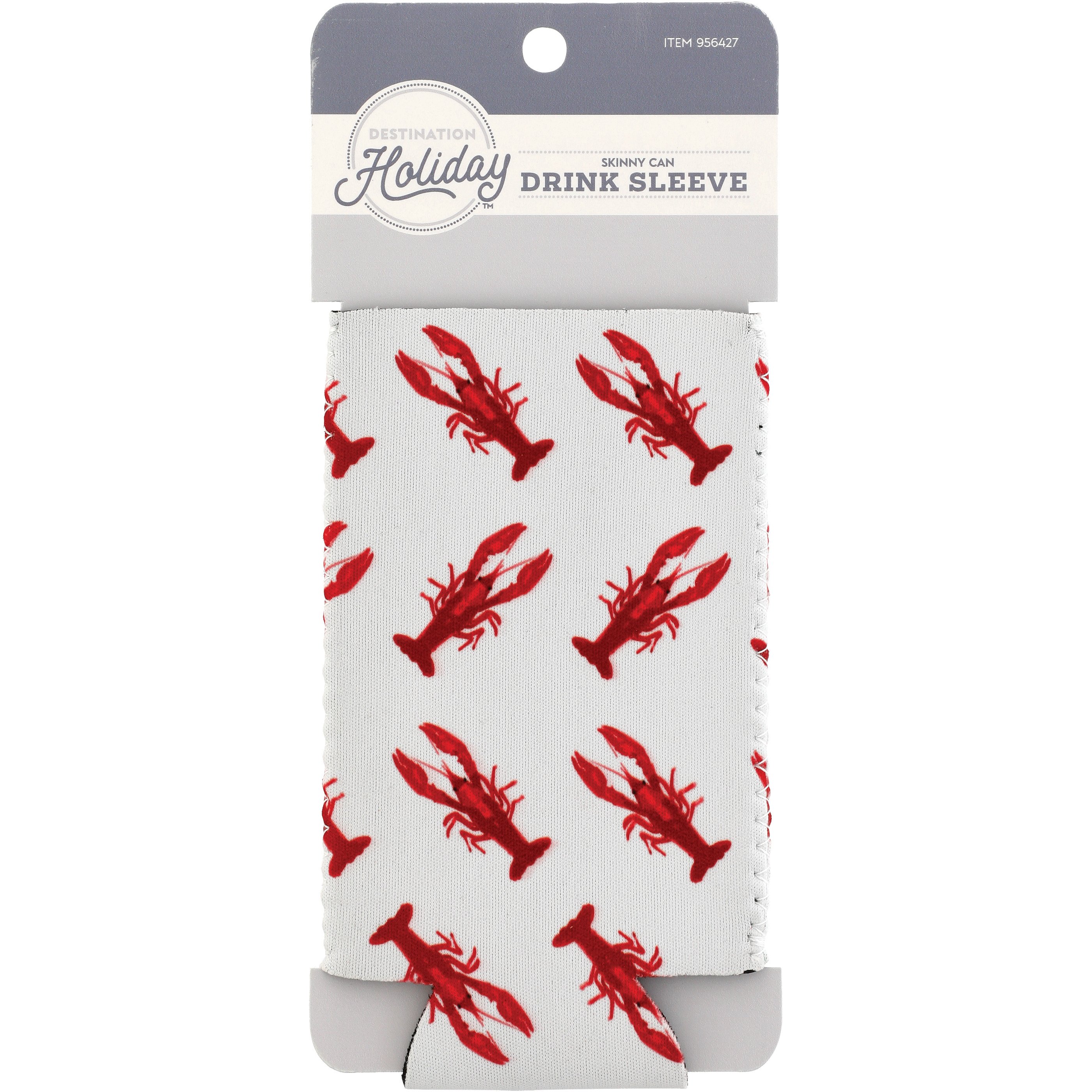 Destination Holiday Crawfish Neoprene Skinny Can Drink Sleeve - Shop ...