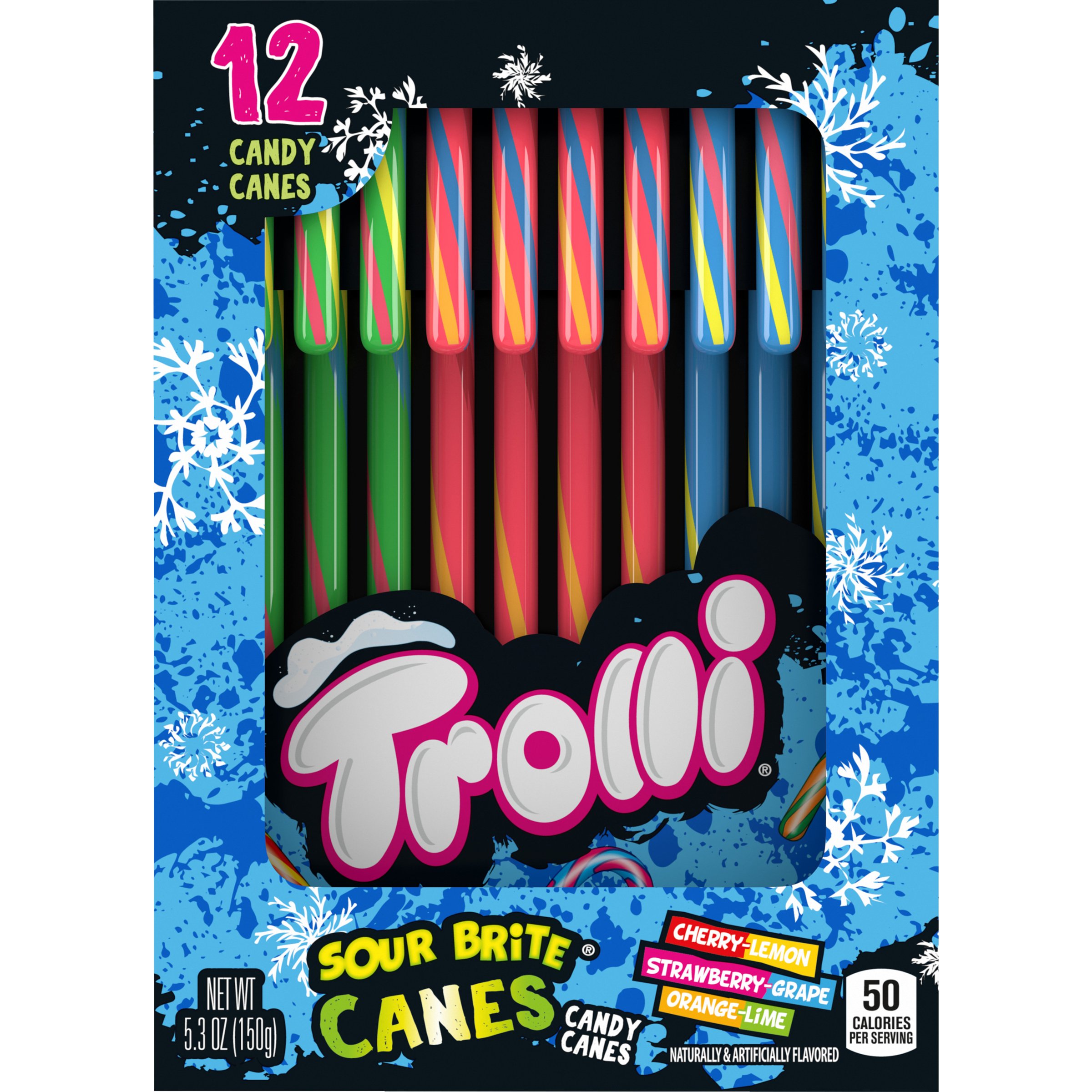 Trolli Sour Brite Holiday Candy Canes - Shop Candy at H-E-B