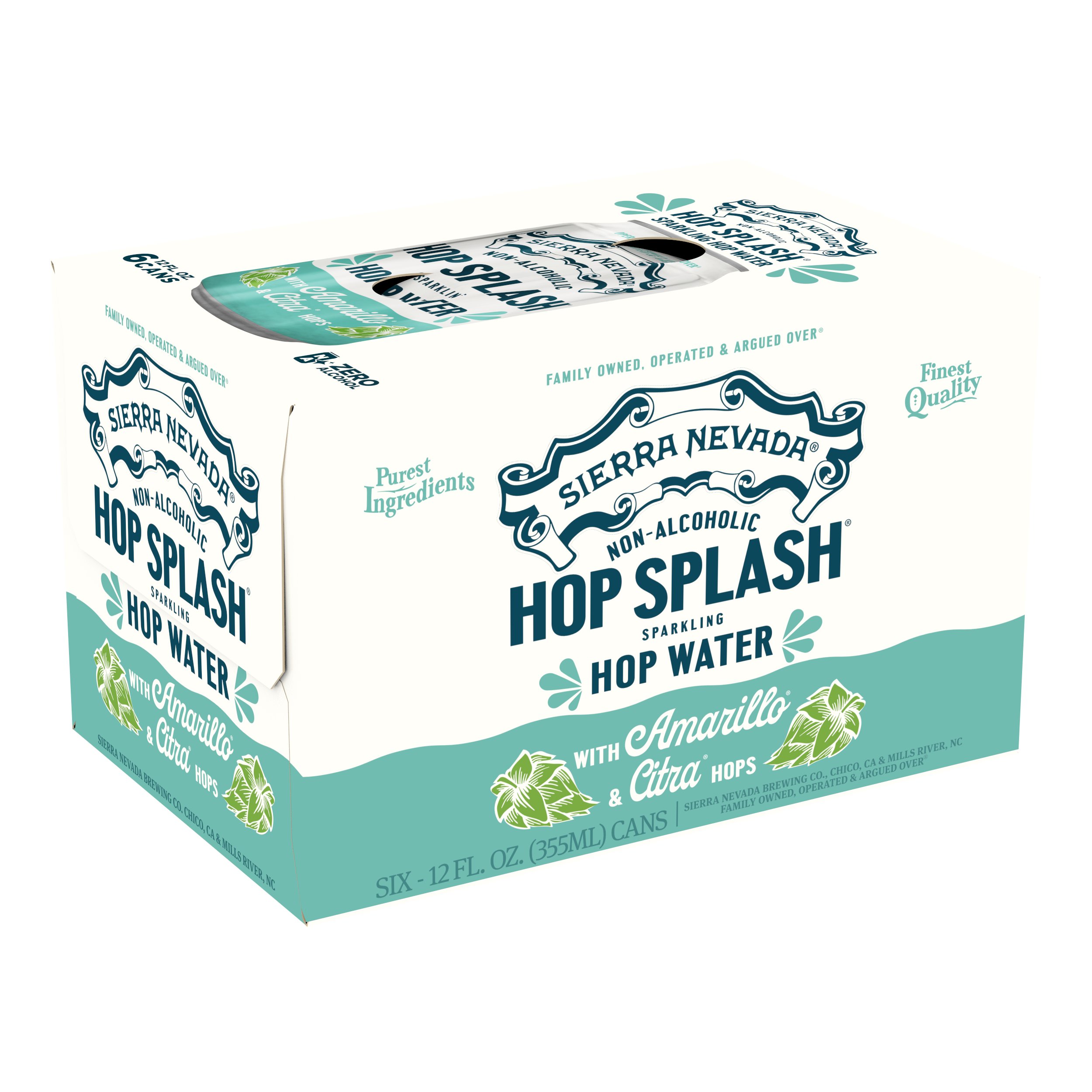 Sierra Nevada Non-Alcoholic Hop Splash Sparkling Hop-Infused Water 6 pk ...