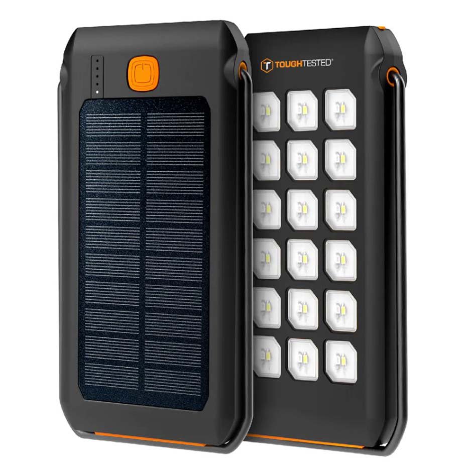 ToughTested Solar LED10 Charger Waterproof Rugged Power Bank & Light ...