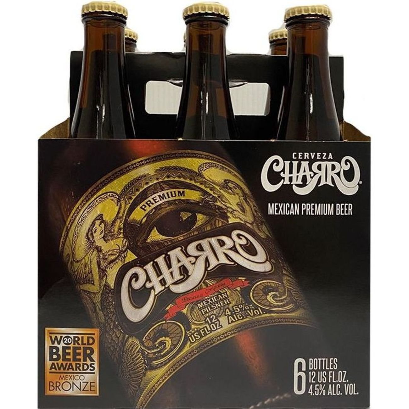 Cerveza Charro Mexican Premium Pilsner Beer 6 pk Bottles - Shop Beer at ...