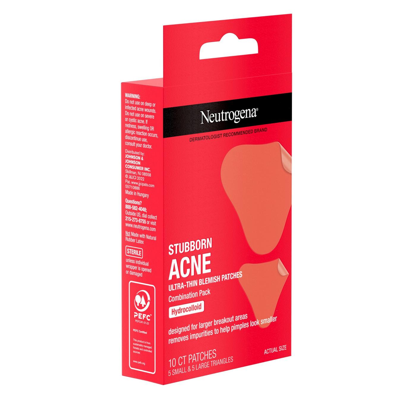 Neutrogena Stubborn Acne Hydrocolloid Blemish Patches - Shop Facial ...