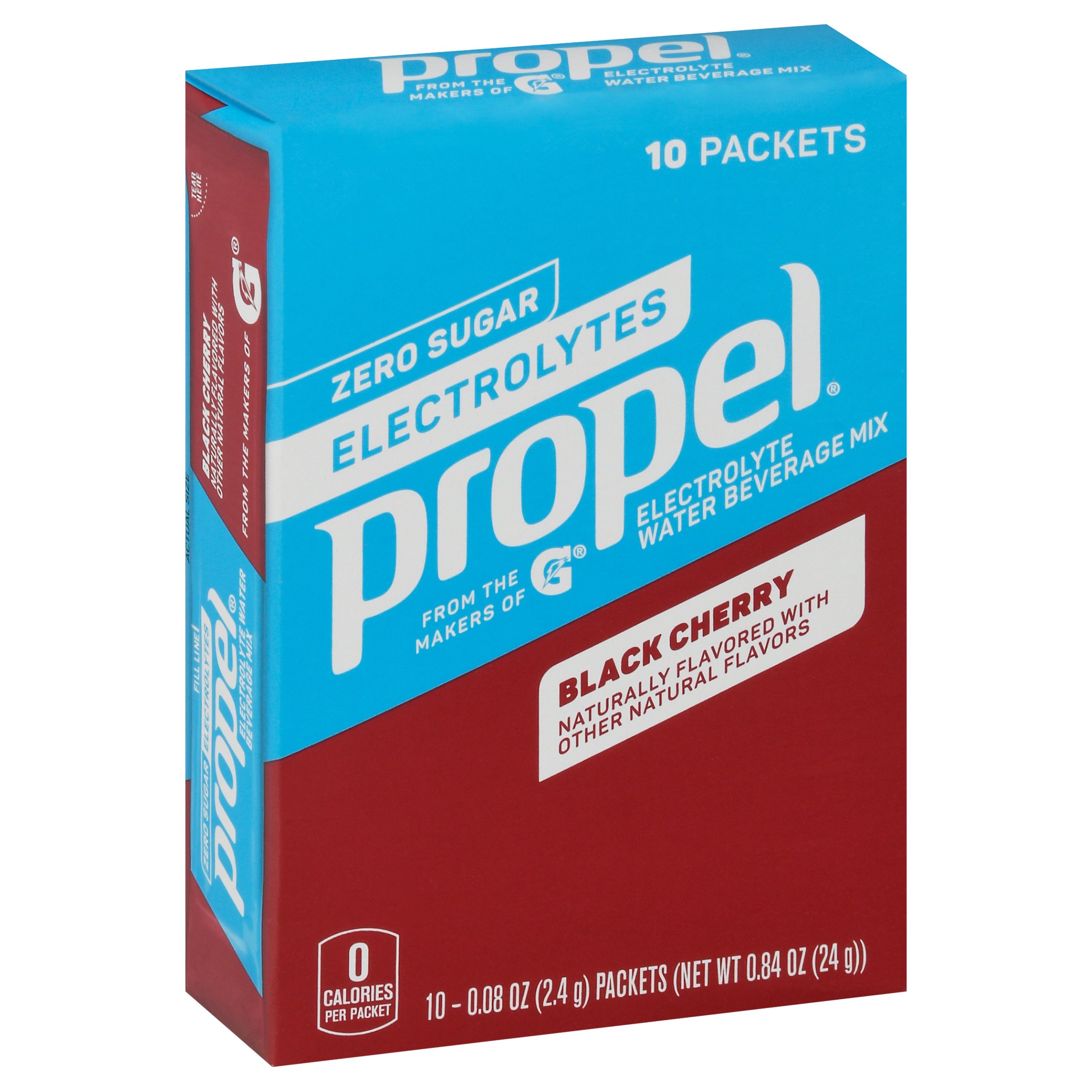 Propel Black Cherry Zero Sugar Electrolyte Water Beverage Mix - Shop ...