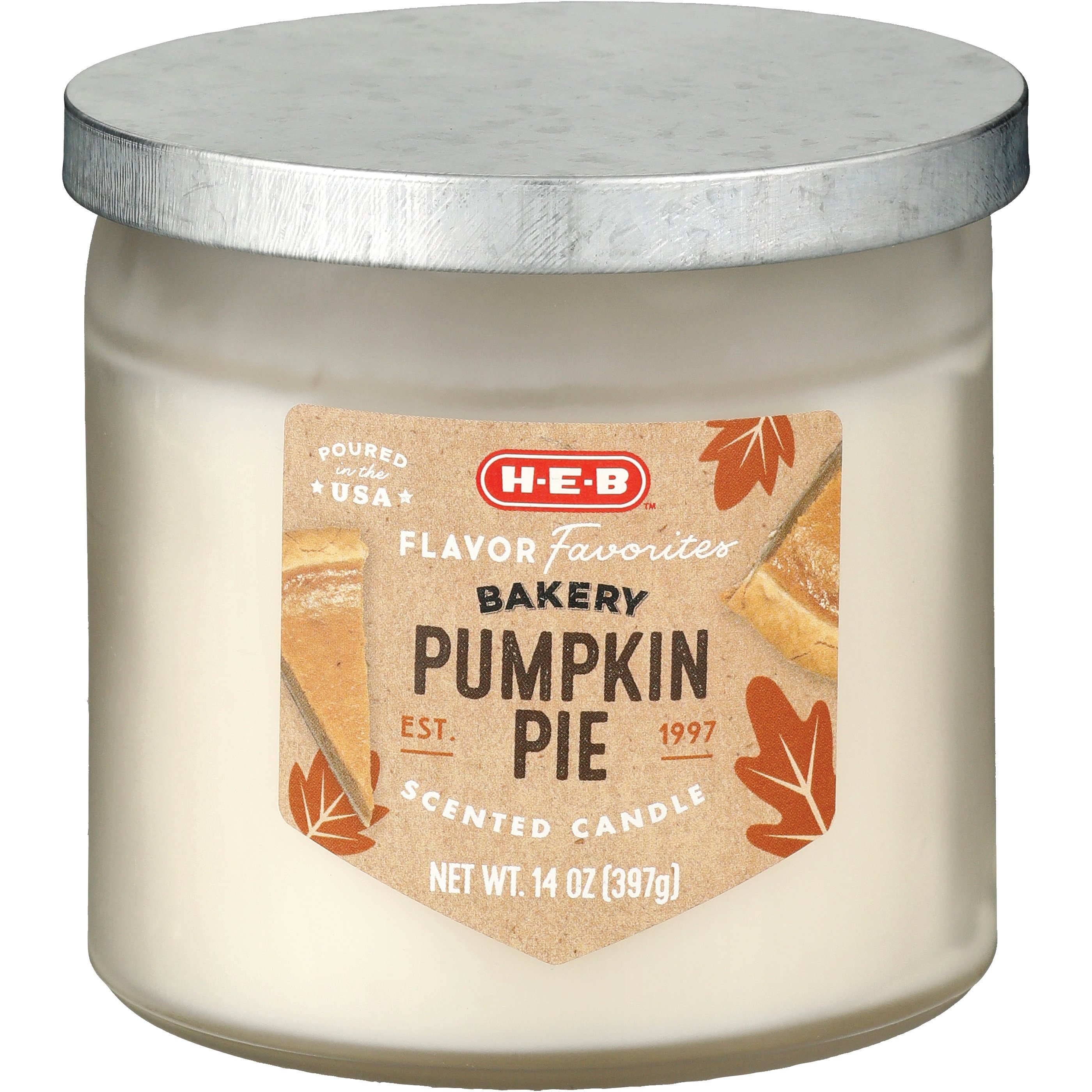 H-E-B Flavor Favorites Bakery Pumpkin Pie Scented Candle - Shop Candles ...