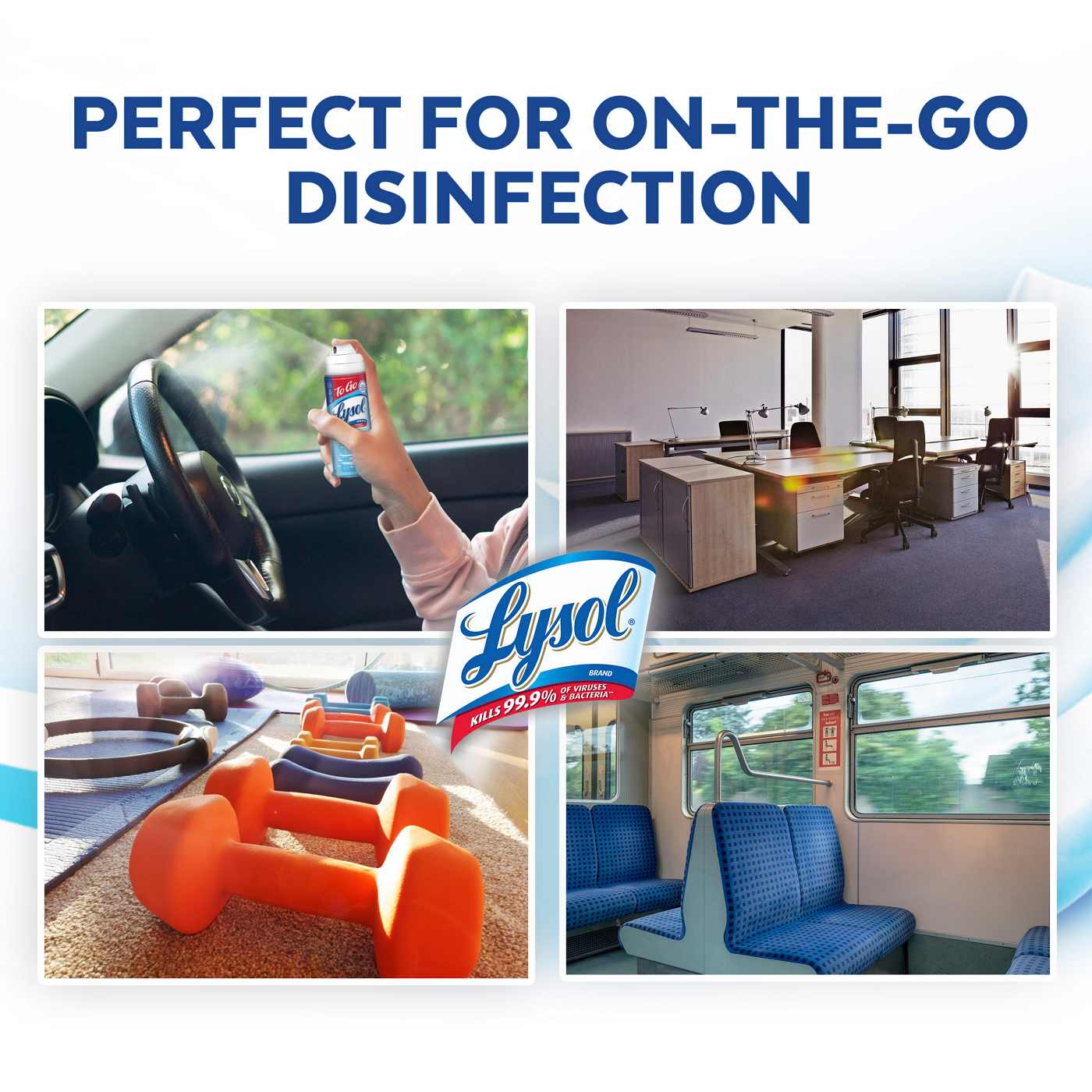 Lysol Travel Size To Go Disinfectant Spray - Crisp Linen - Shop Hand ...
