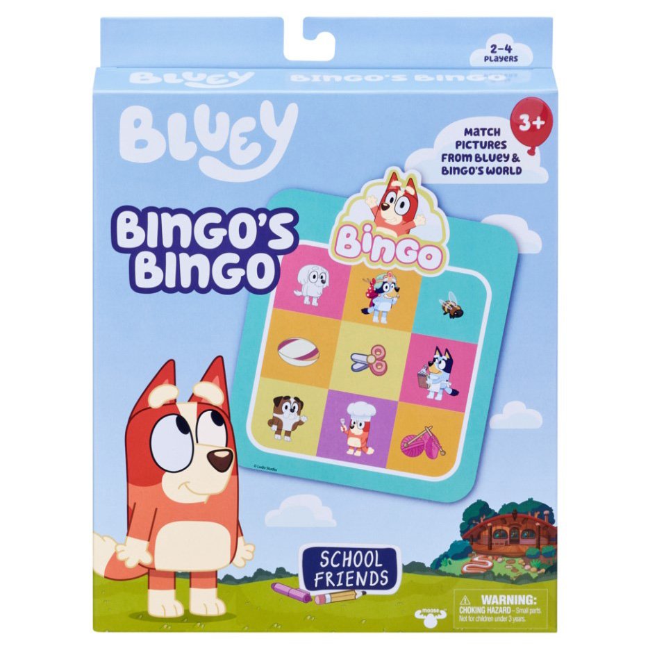 Moose Toys Bluey Bingo’s Bingo School Friends Edition Card Game - Shop ...