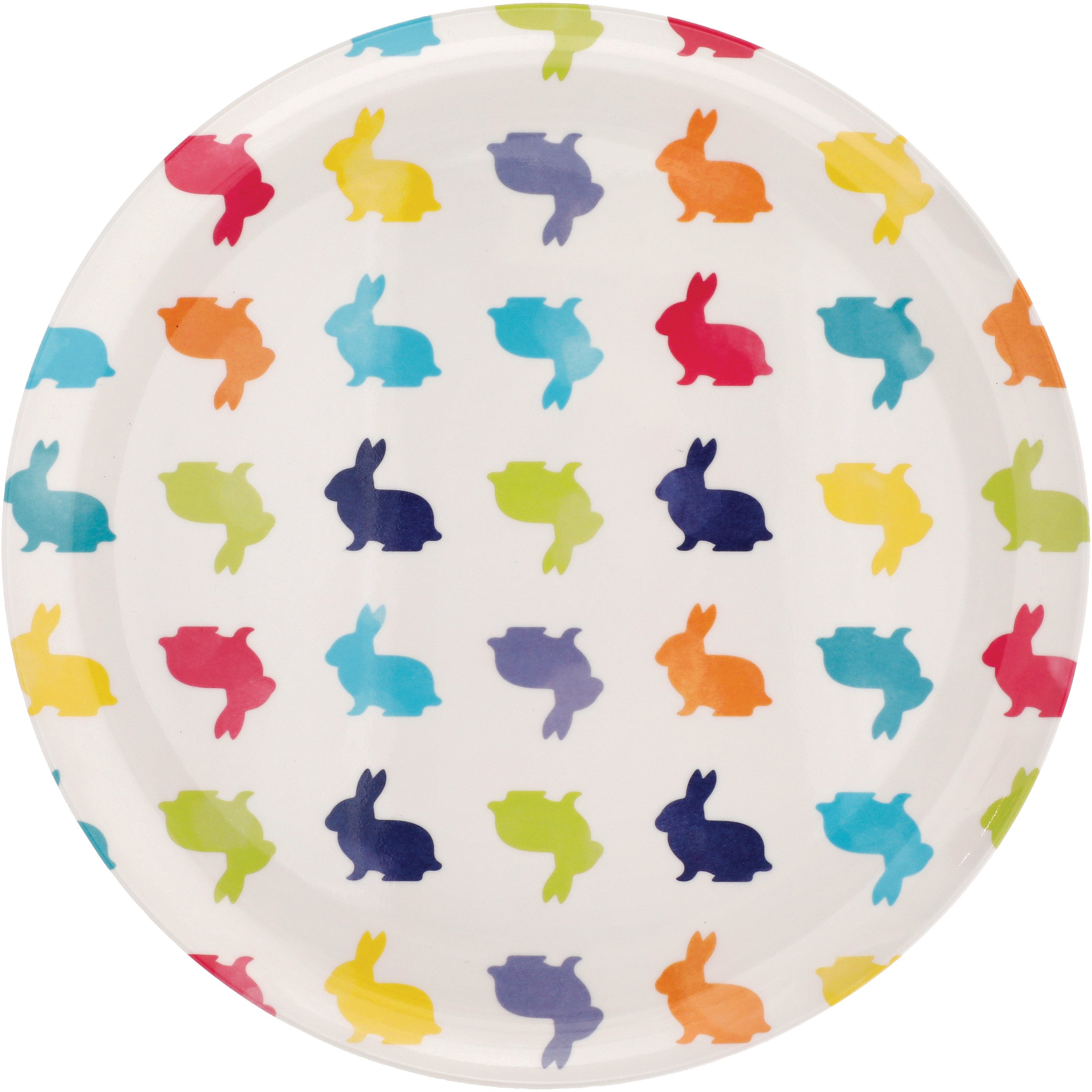 Destination Holiday Hip Hop Bunny Melamine Easter Serving Tray - Shop ...