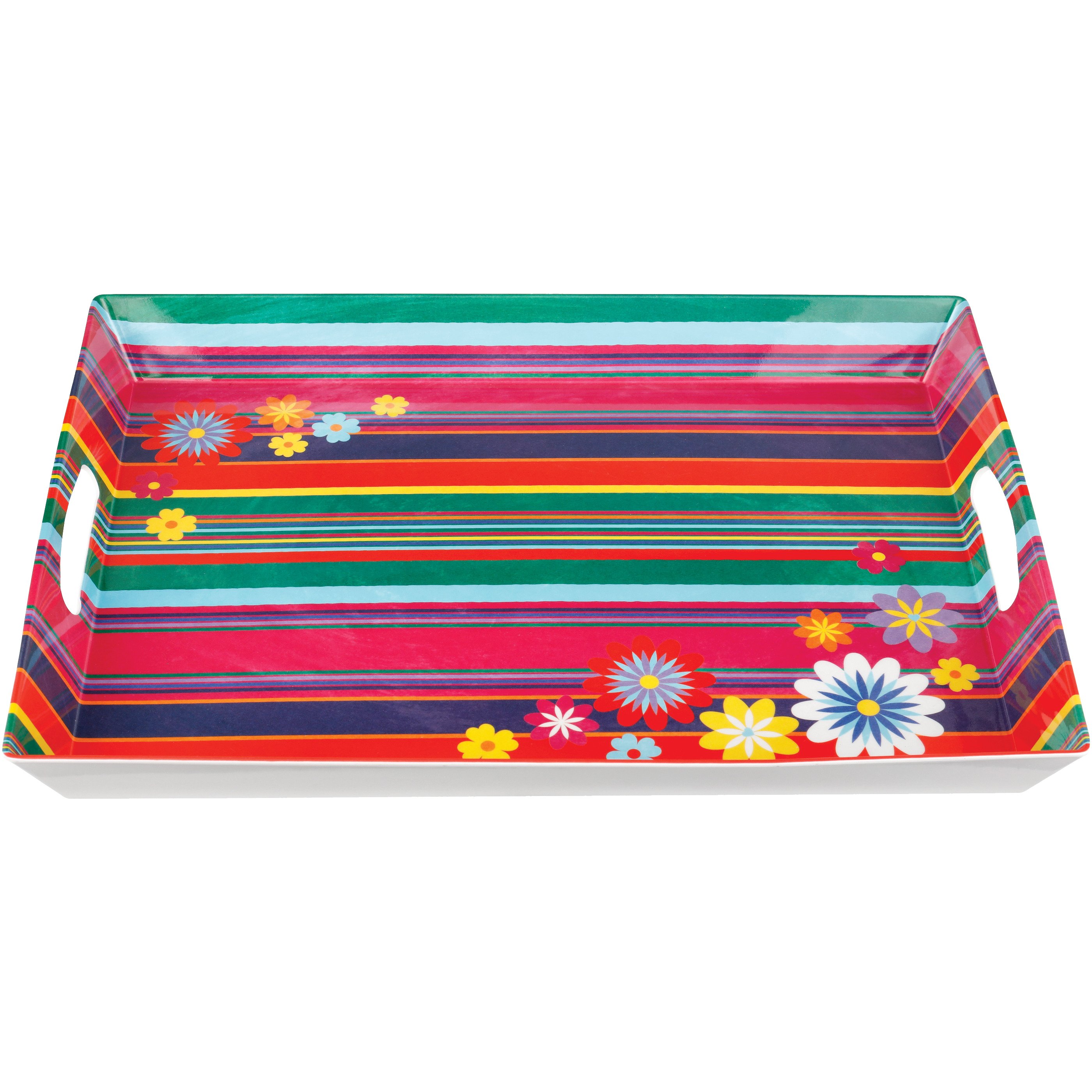 Destination Holiday Serape Melamine Fiesta Rectangle Serving Tray ...
