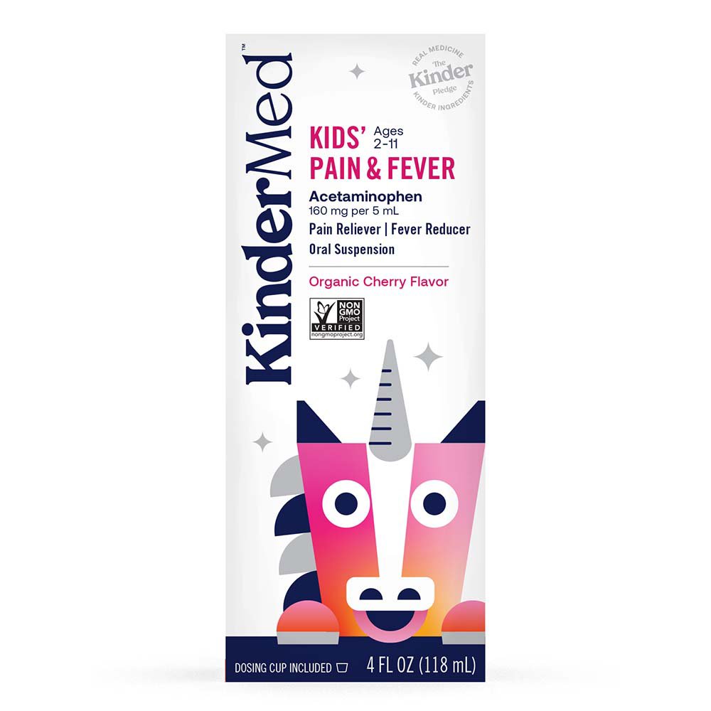KinderMed Kids' Pain & Fever Liquid - Organic Cherry - Shop Cough, cold ...