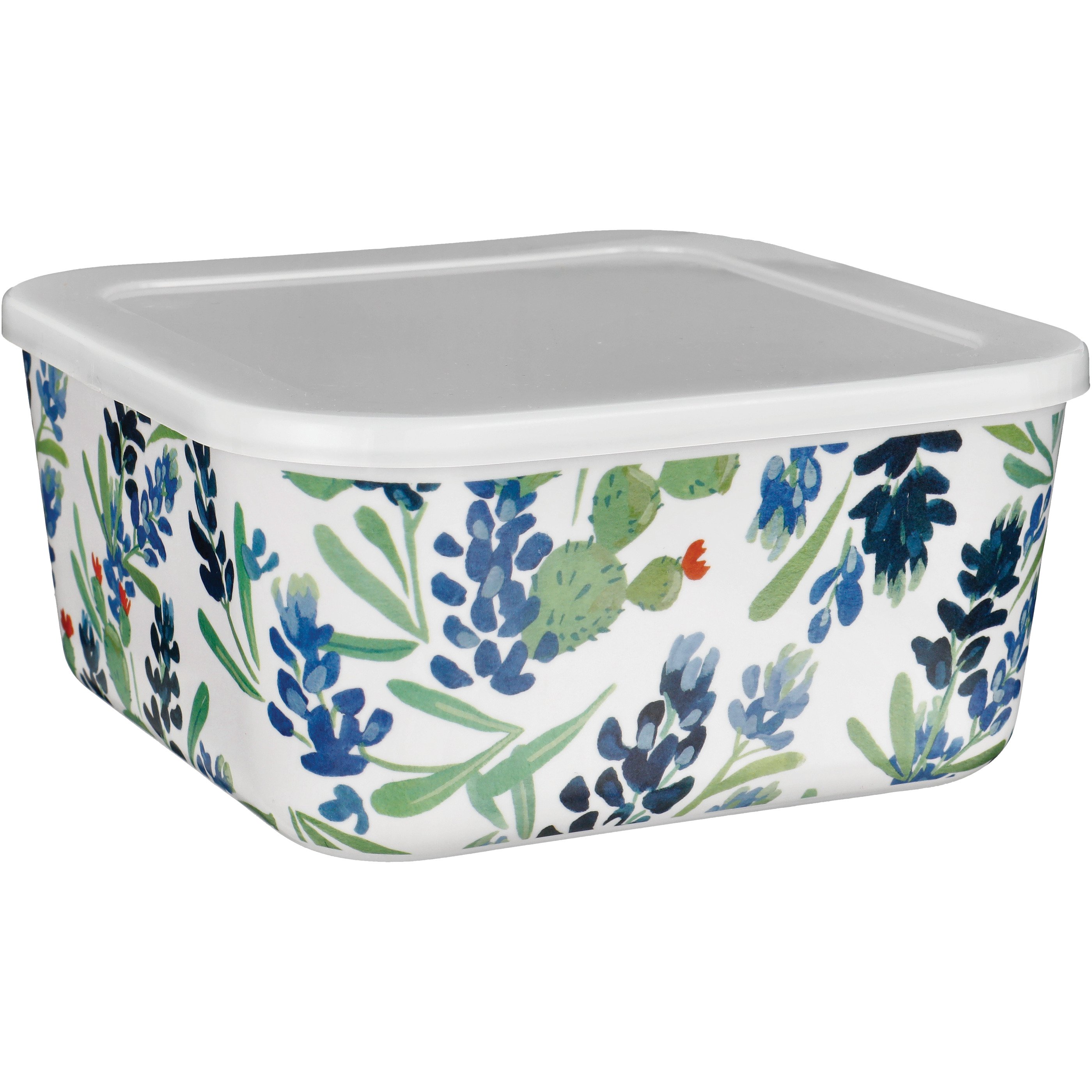Destination Holiday Melamine Bluebonnet Square Food Storage Container ...