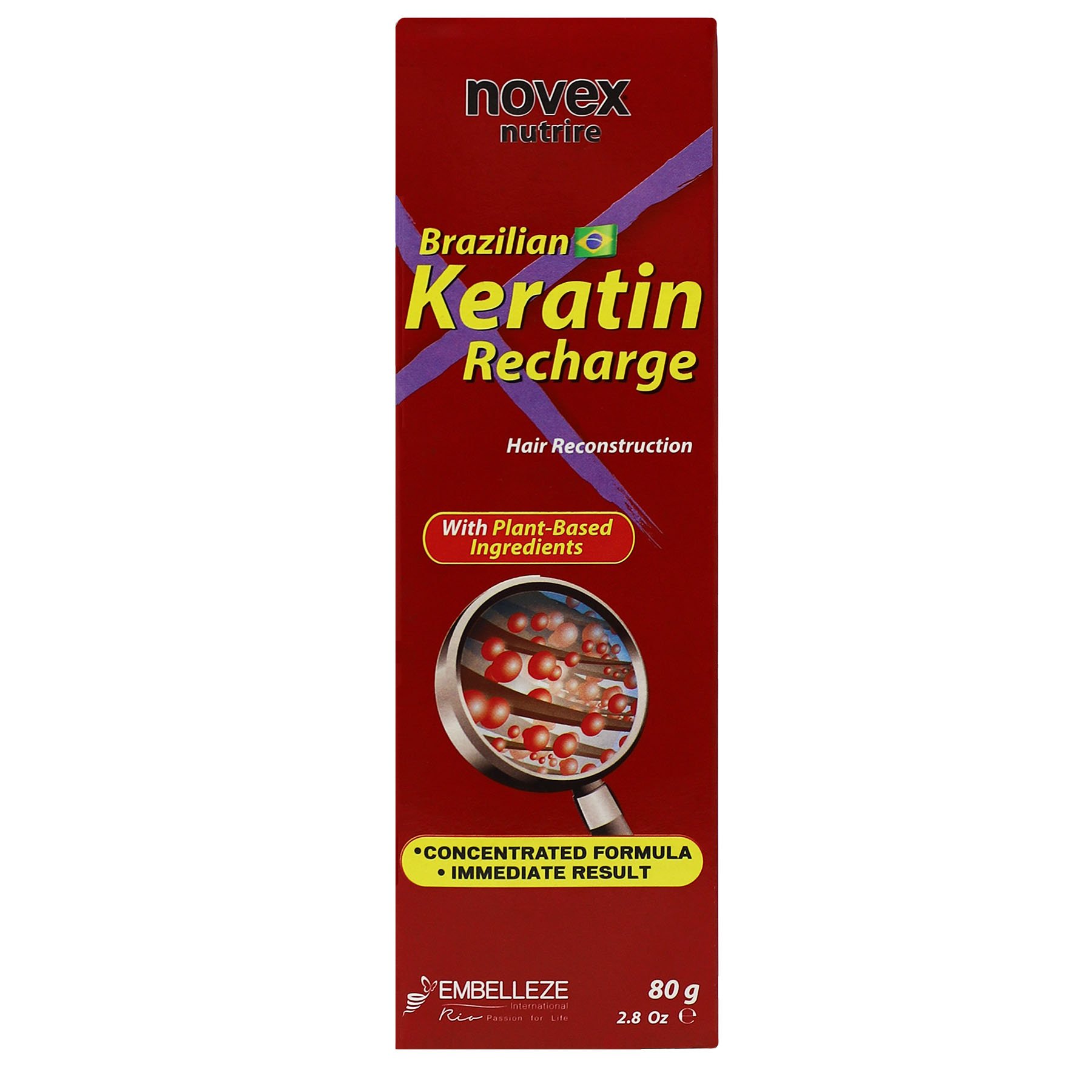 Novex Brazilian Keratin Recharge Hair Reconstruction - Shop Styling ...