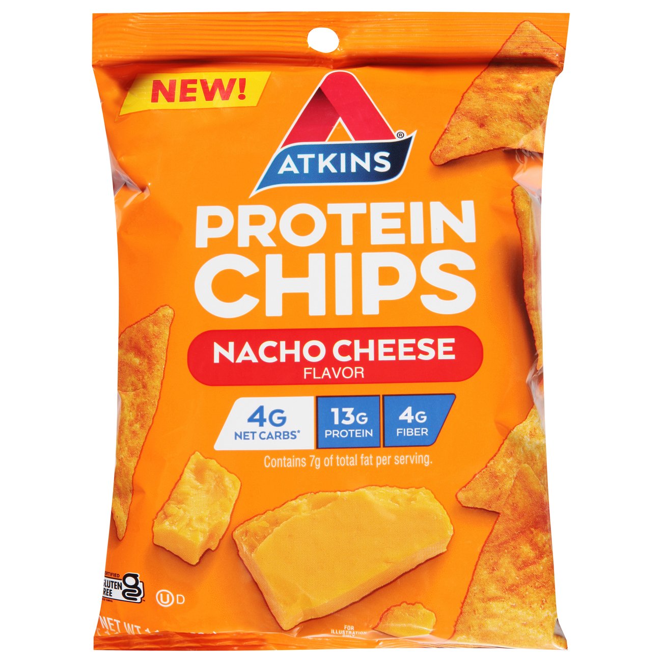 Atkins Protein Chips Nacho Cheese - Shop Diet & Fitness at H-E-B