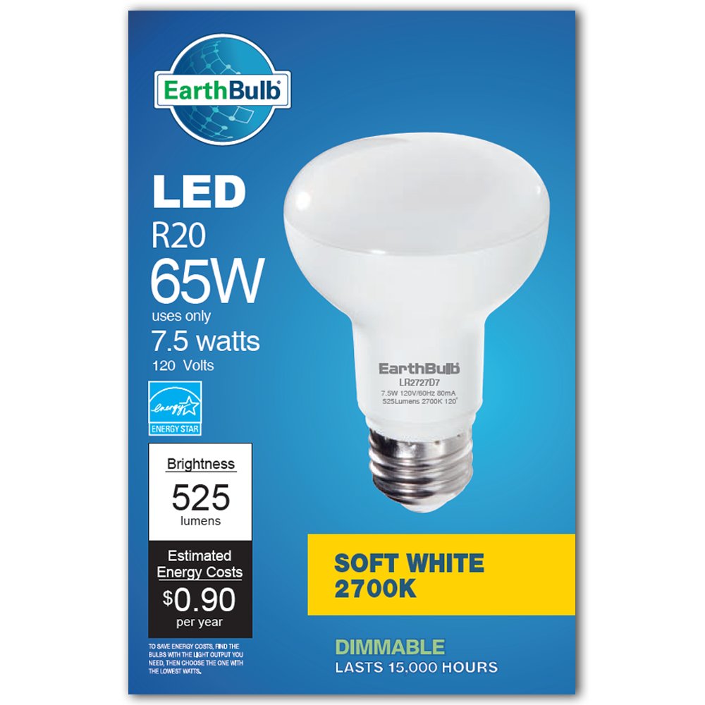 EarthBulb BR20 50-Watt Soft White LED Light Bulbs - Shop Light bulbs at ...