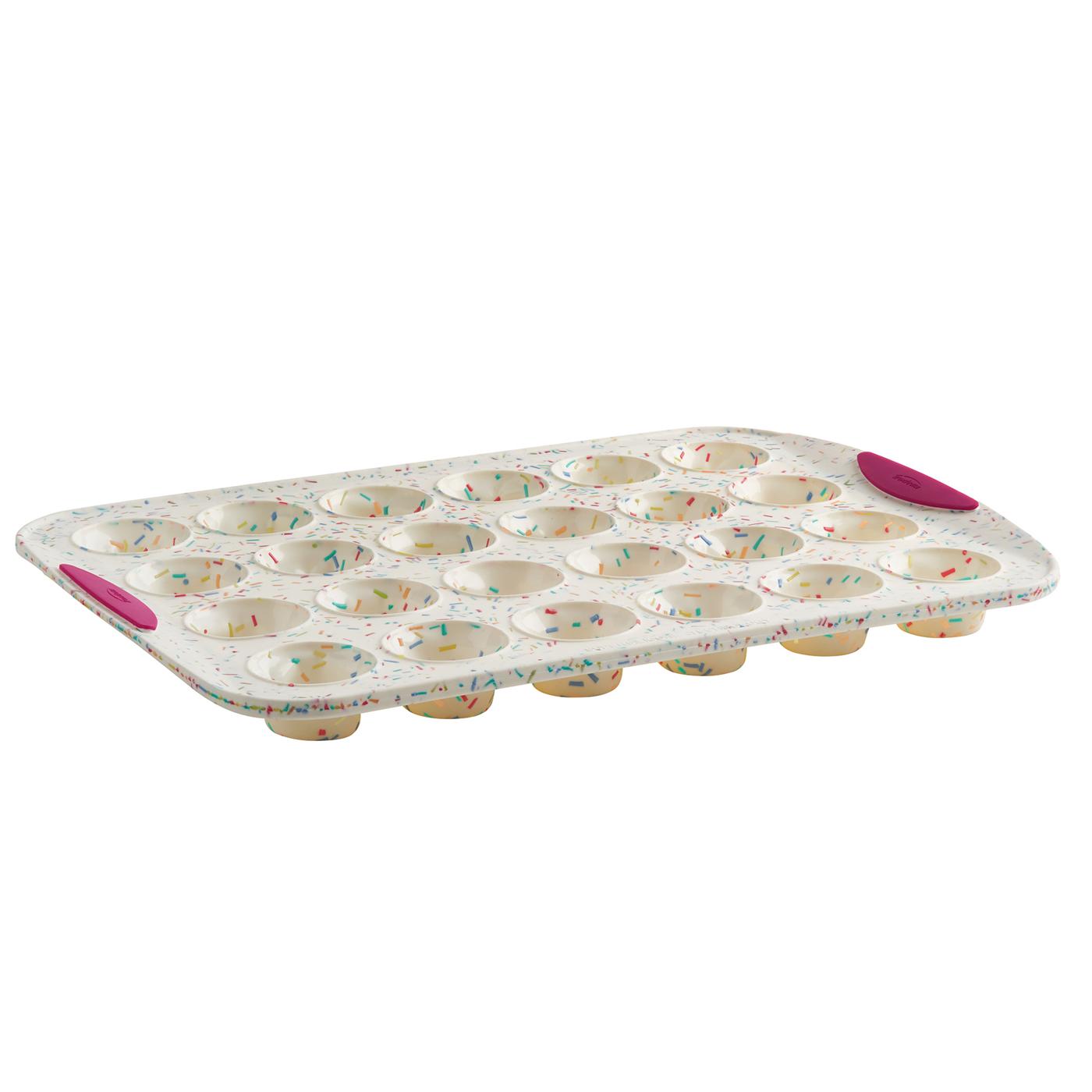 Trudeau 24 Cavity Silicone Mini Muffin Pan - Confetti - Shop Pans ...
