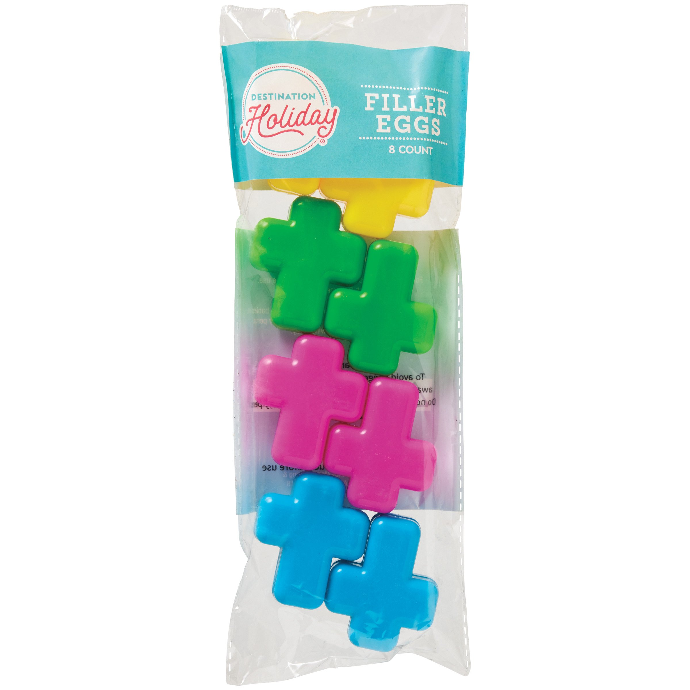 Destination Holiday Cross Shaped Easter Filler Eggs - Pastel Colors ...