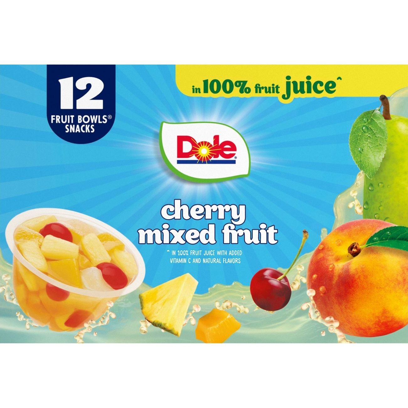 Dole Fruit Bowls - Cherry Mixed Fruit in 100% Juice - Shop Canned ...