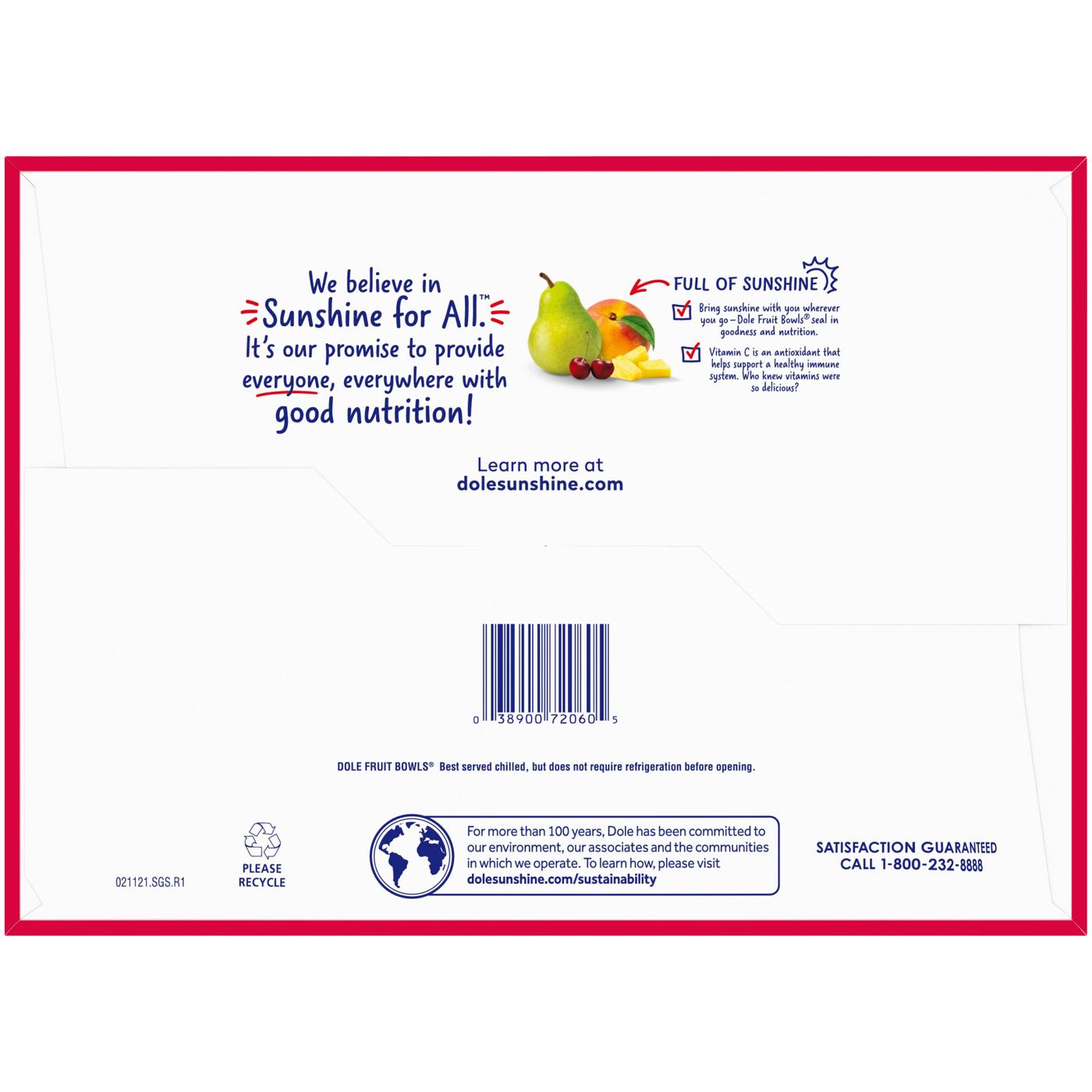 Dole Fruit Bowls - Cherry Mixed Fruit in 100% Juice - Shop Mixed fruit ...