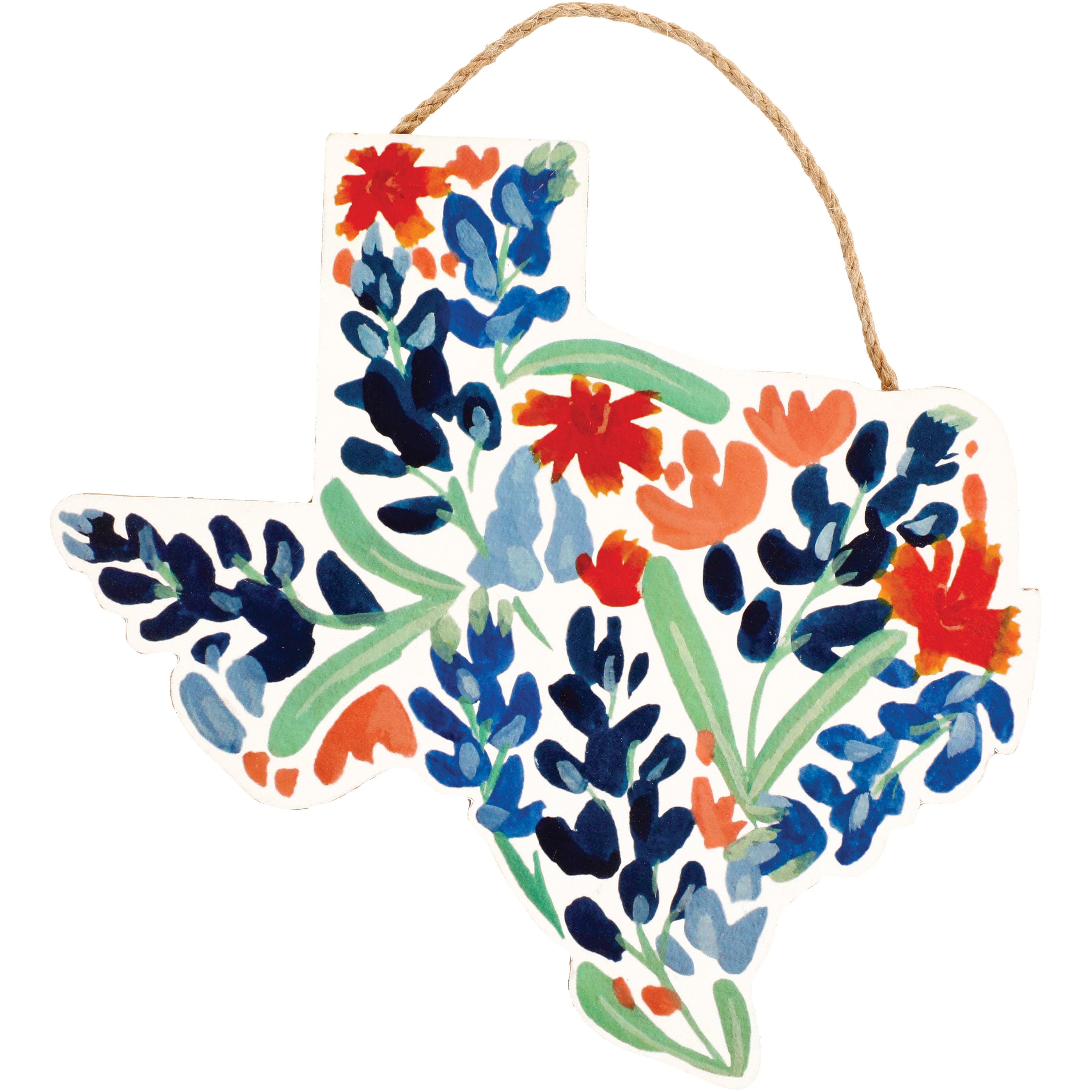 Destination Holiday Texas Shape Bluebonnet Wall Decor - Shop Seasonal ...