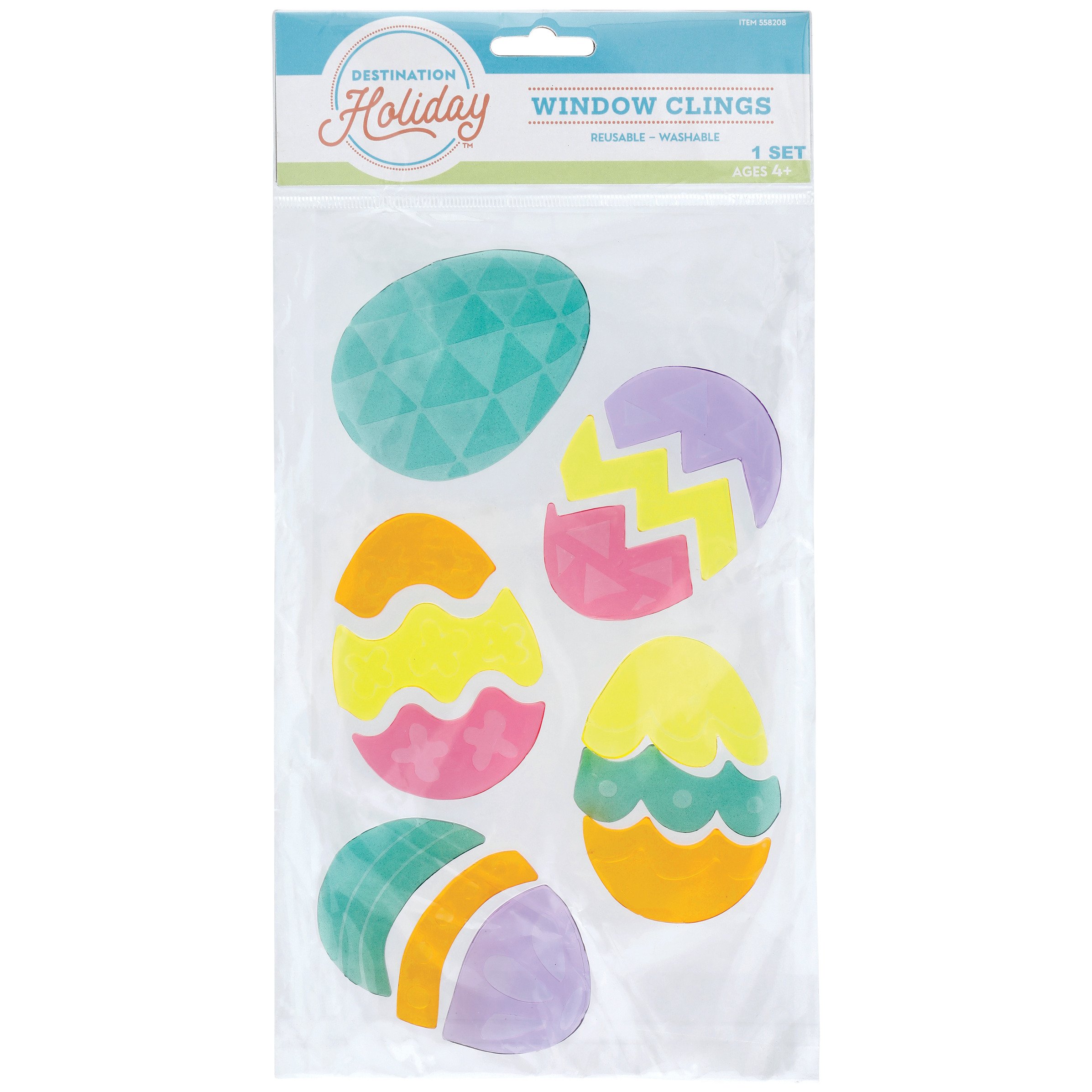 Destination Holiday Easter Egg Gel Clings - Shop Party Decor at H-E-B