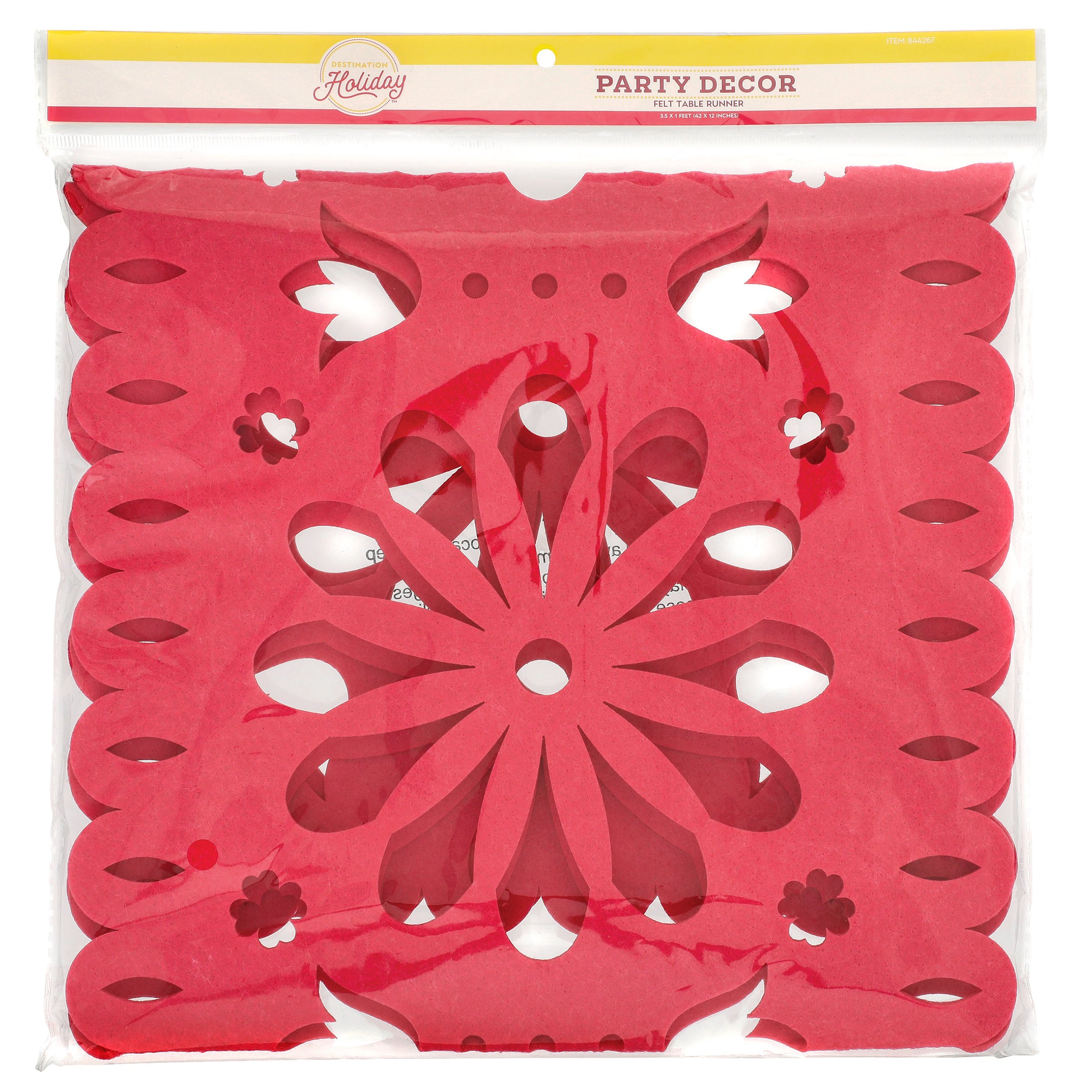 Destination Holiday Papel Picado Felt Fiesta Table Runner - Pink - Shop ...