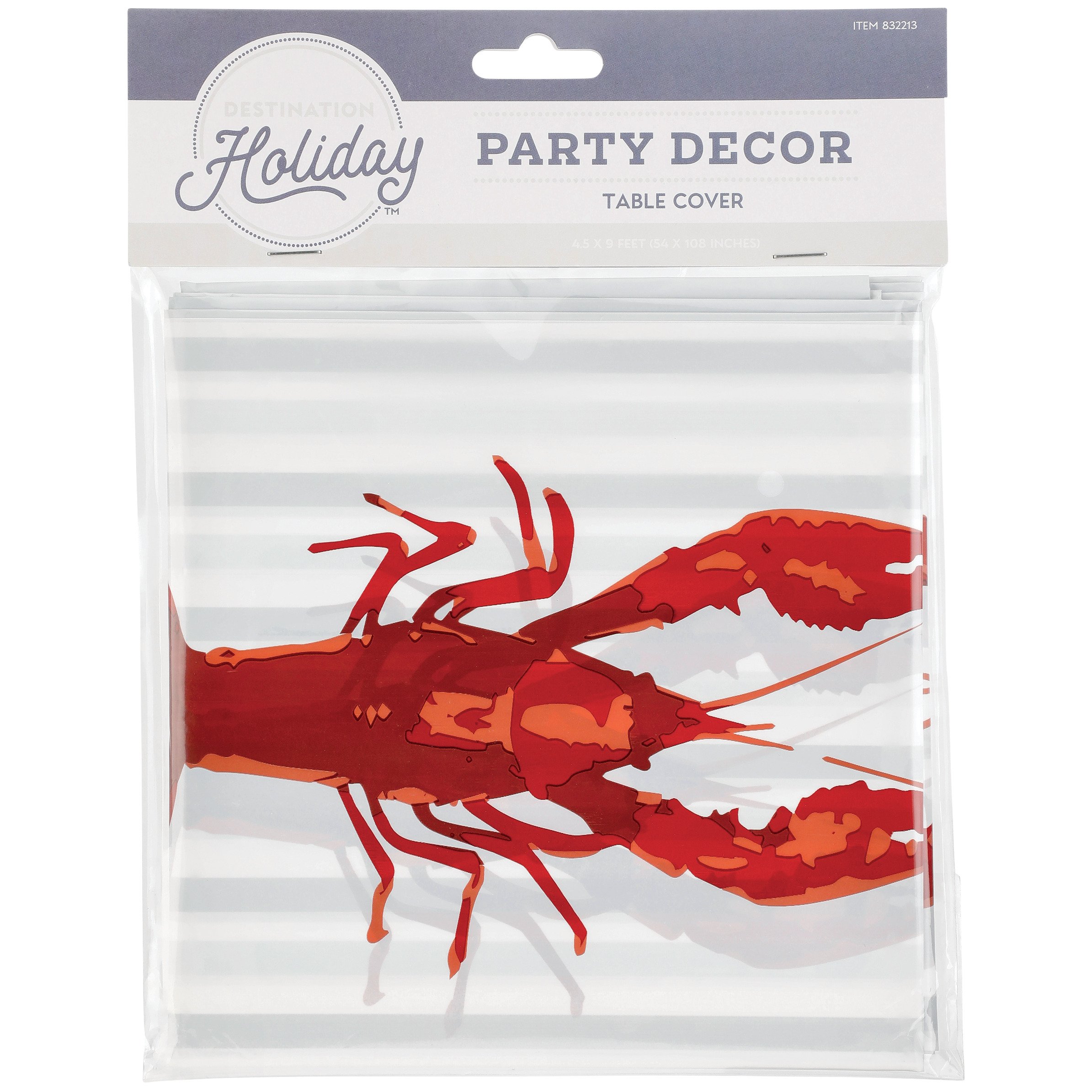 Destination Holiday Reusable Crawfish Rectangle Table Cover - Shop ...