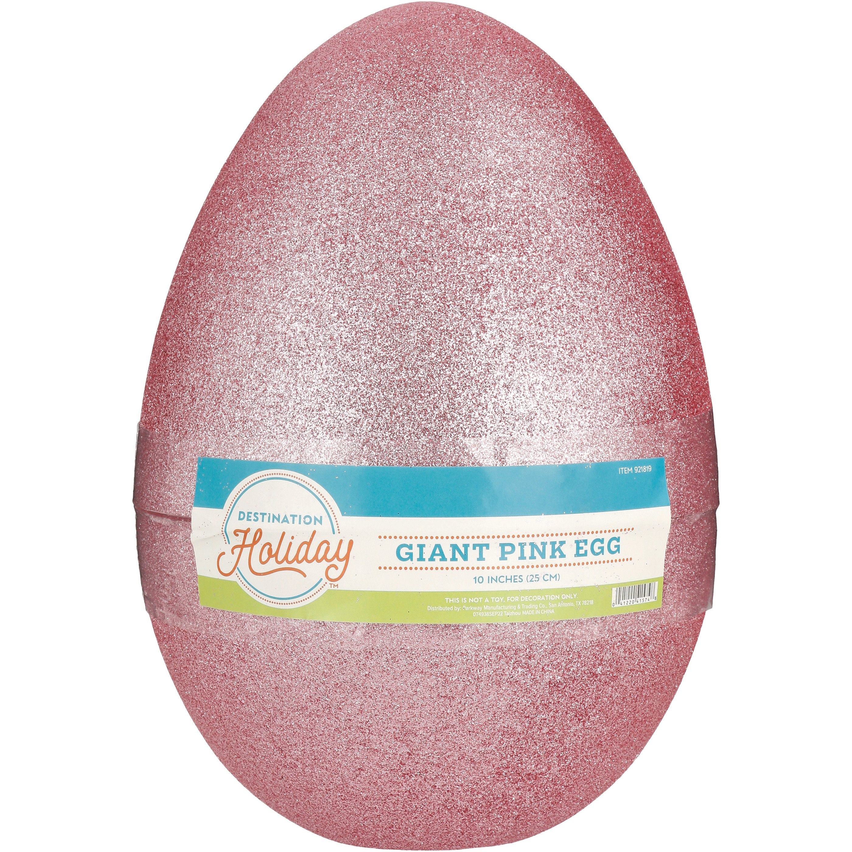 Destination Holiday Giant Glitter Easter Egg Décor - Pink - Shop ...