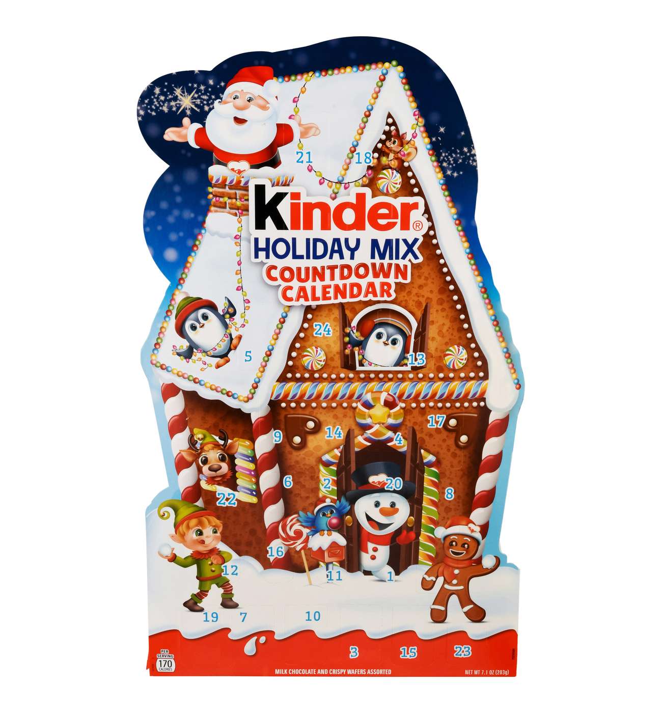 Kinder Holiday Mix Gingerbread House Countdown Calendar - Shop Candy at ...