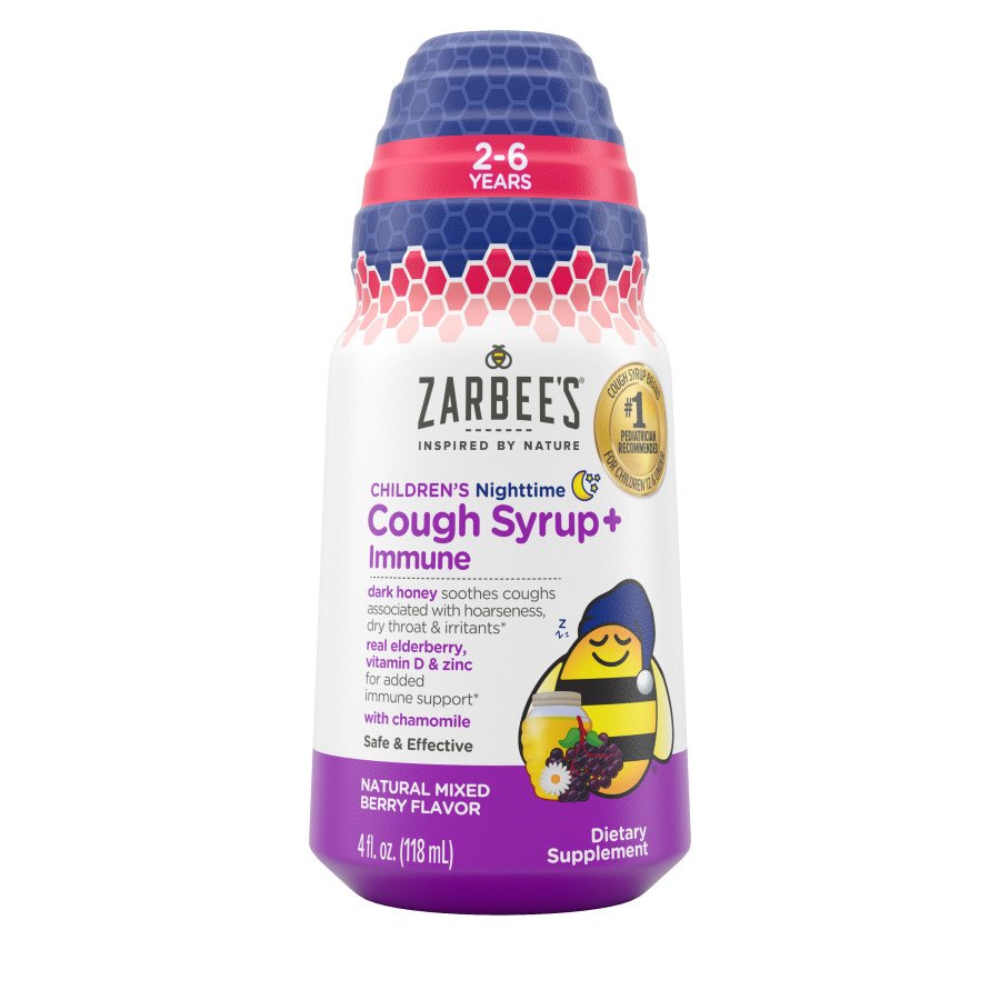 Zarbee's Kids Cough + Immune Nighttime for Ages 2-6 - Berry - Shop ...