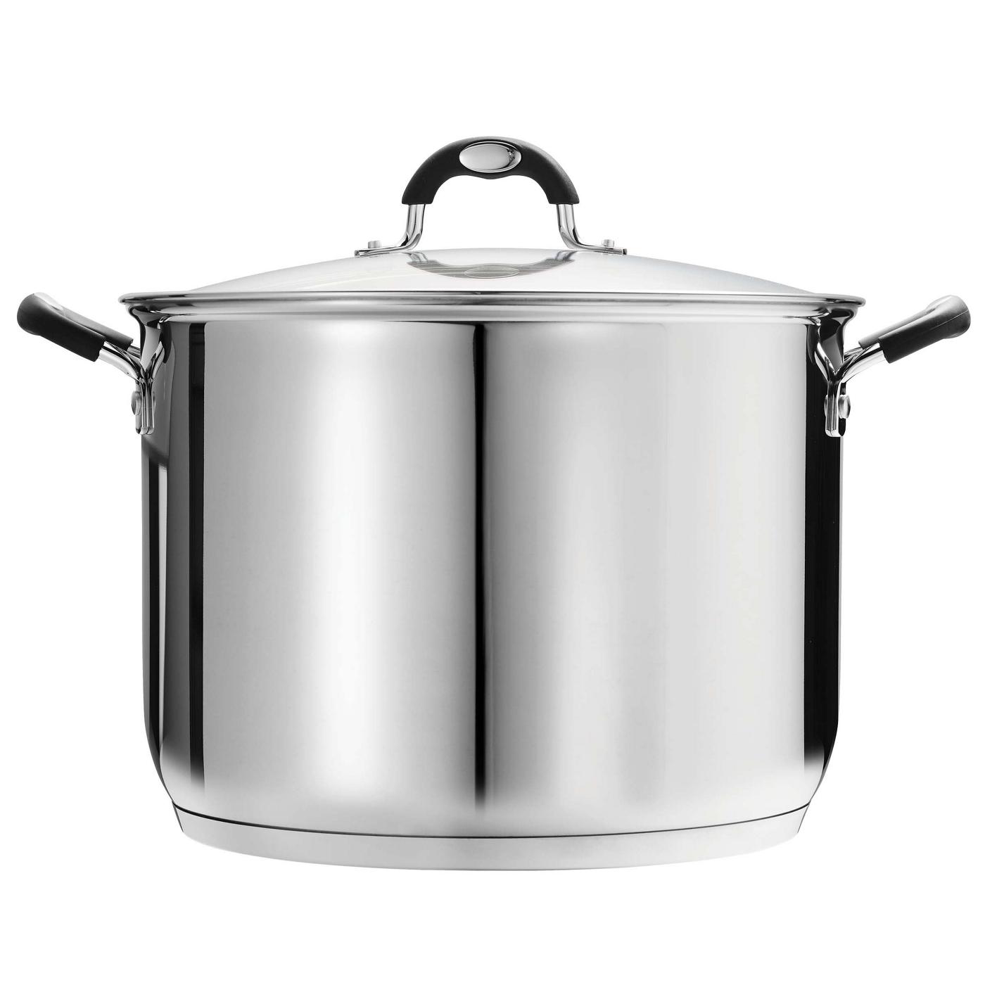 Tramontina Stainless Steel Stock Pot with Glass Lid - Shop Stock pots ...