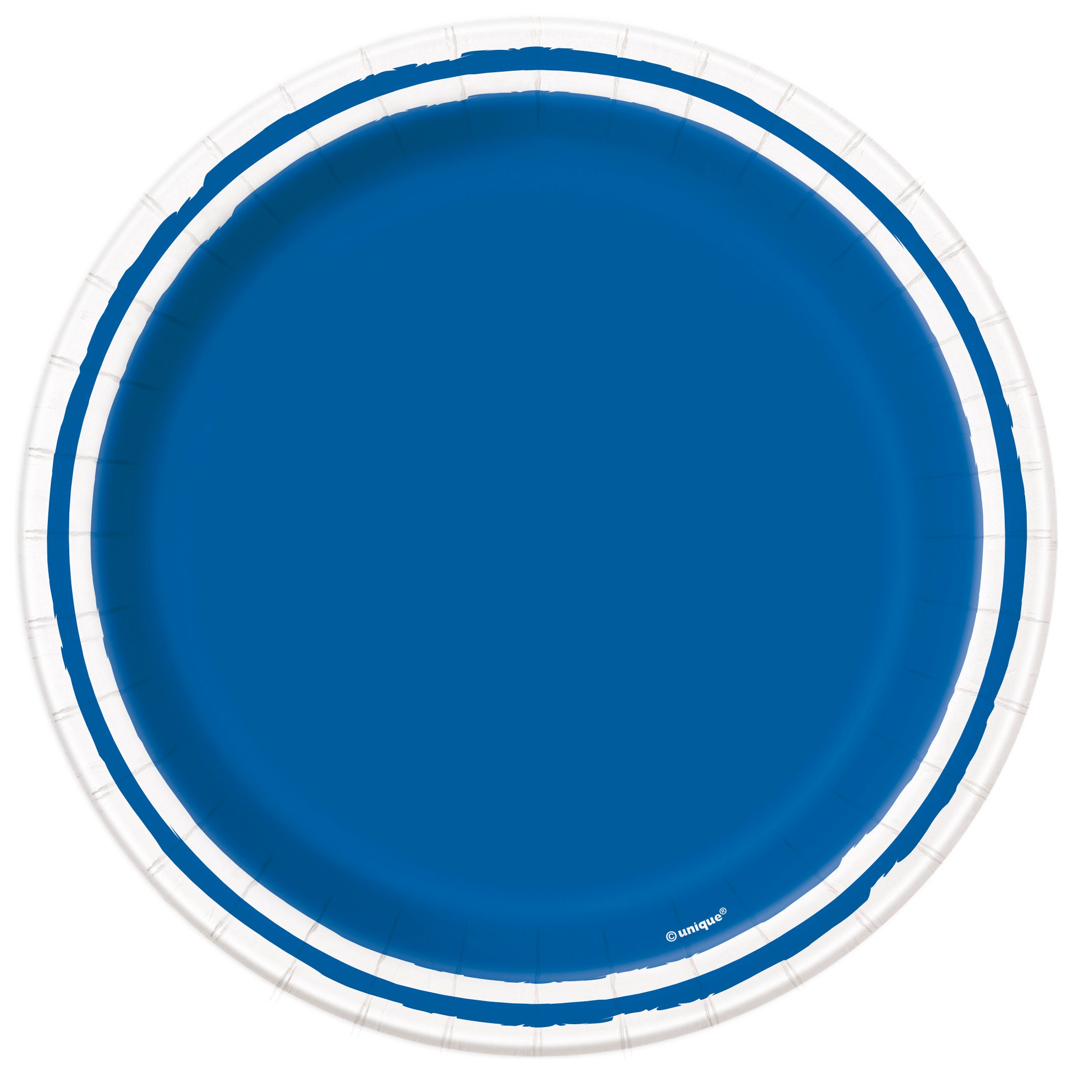 Unique 30 Color Collection Stripe Luncheon Paper Plates - Royal Blue ...