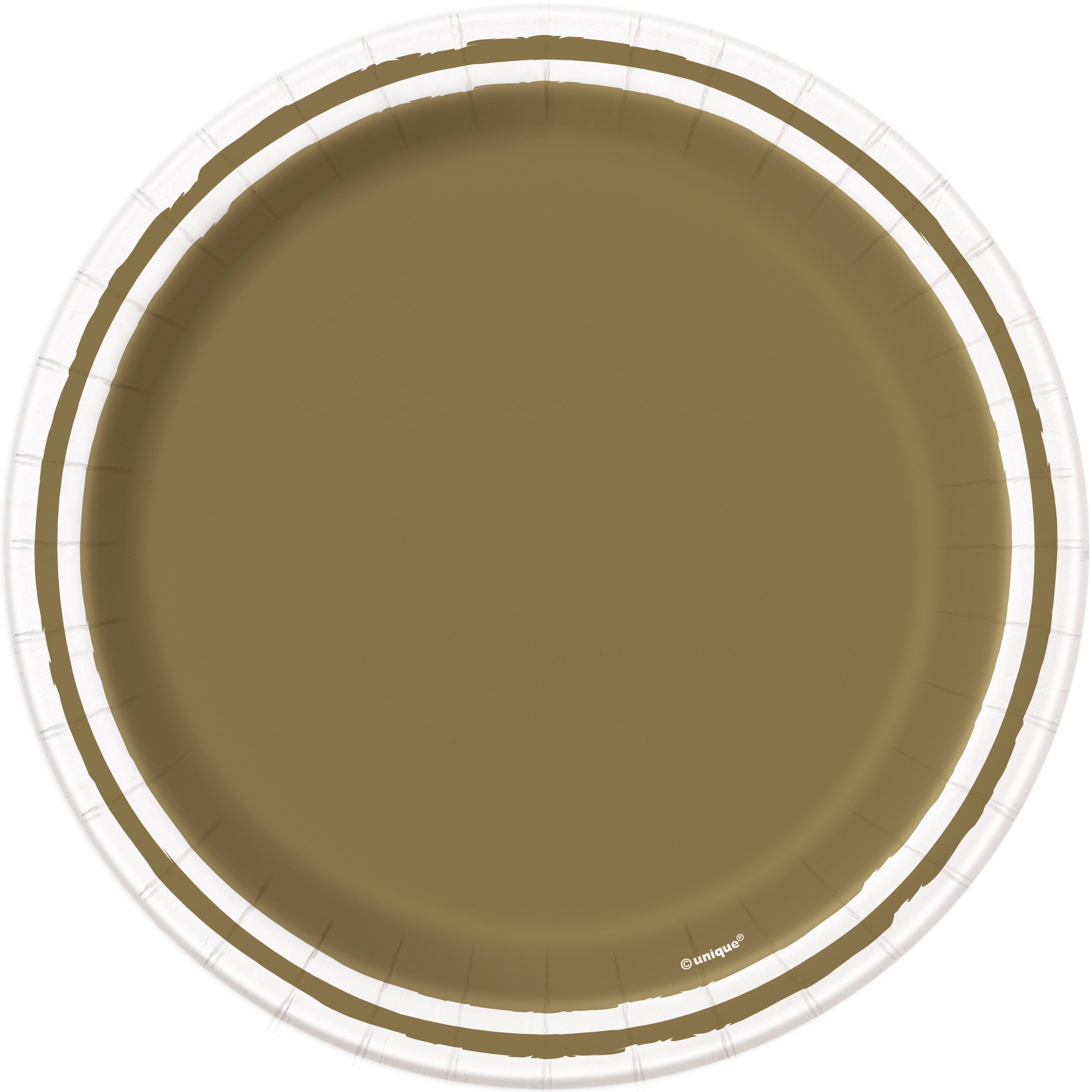 Unique 30 Color Collection Stripe Luncheon Paper Plates - Gold - Shop ...