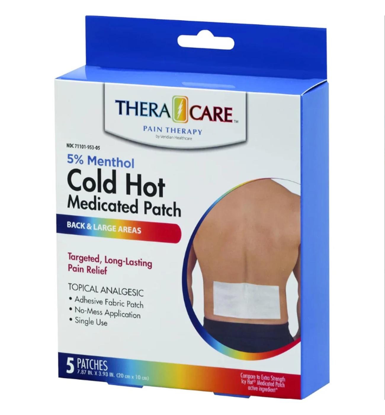 TheraCare Cold Hot Medicated Back & Large Area Pain Relief Patches ...