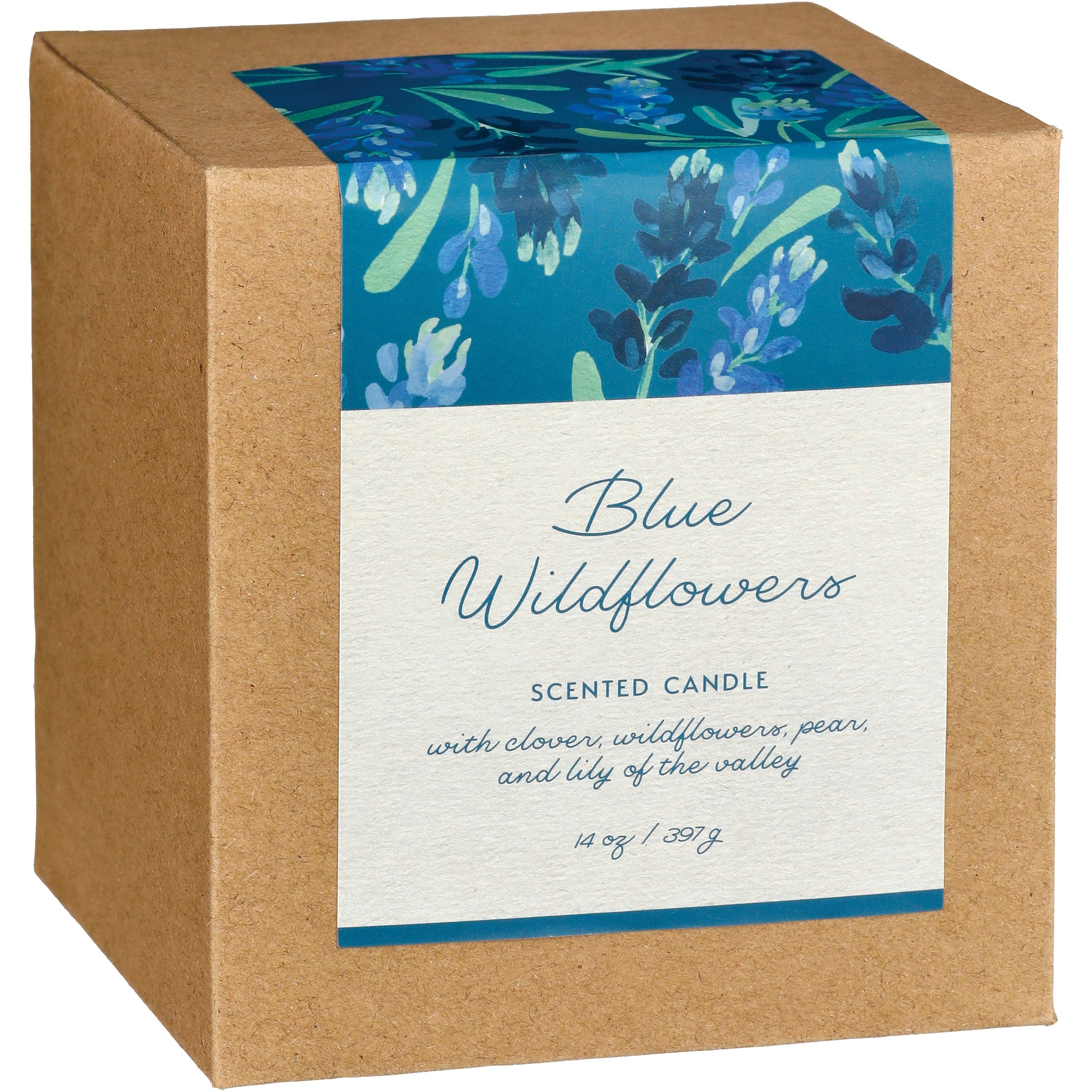 Destination Holiday Blue Wildflowers Scented Boxed Candle - Shop ...