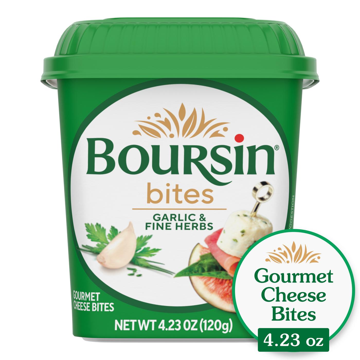 Boursin Gournay Style Cheese Bites - Garlic & Fine Herbs - Shop Cheese ...