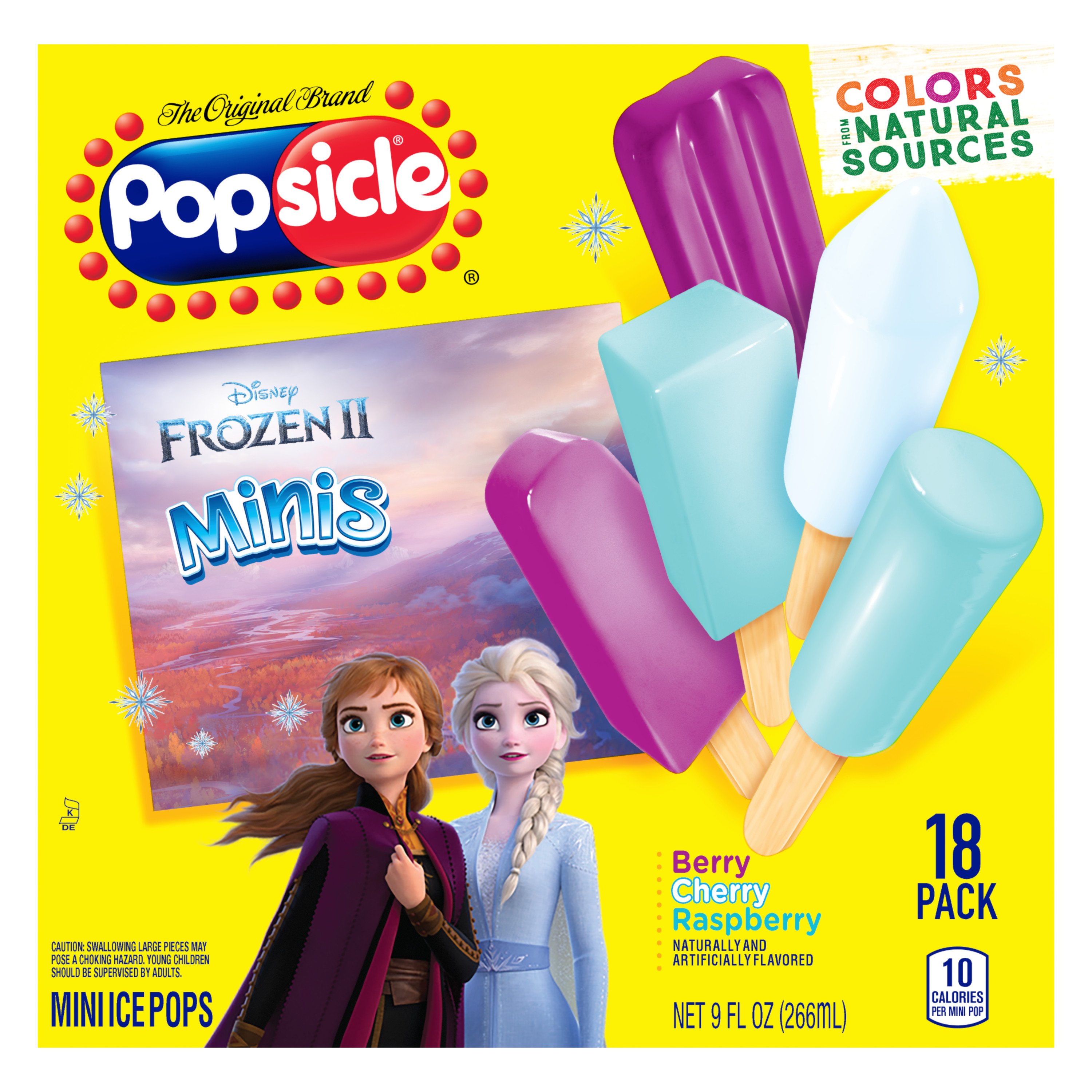 Popsicle Disney Frozen Minis Berry, Cherry and Raspberry Variety - Shop ...